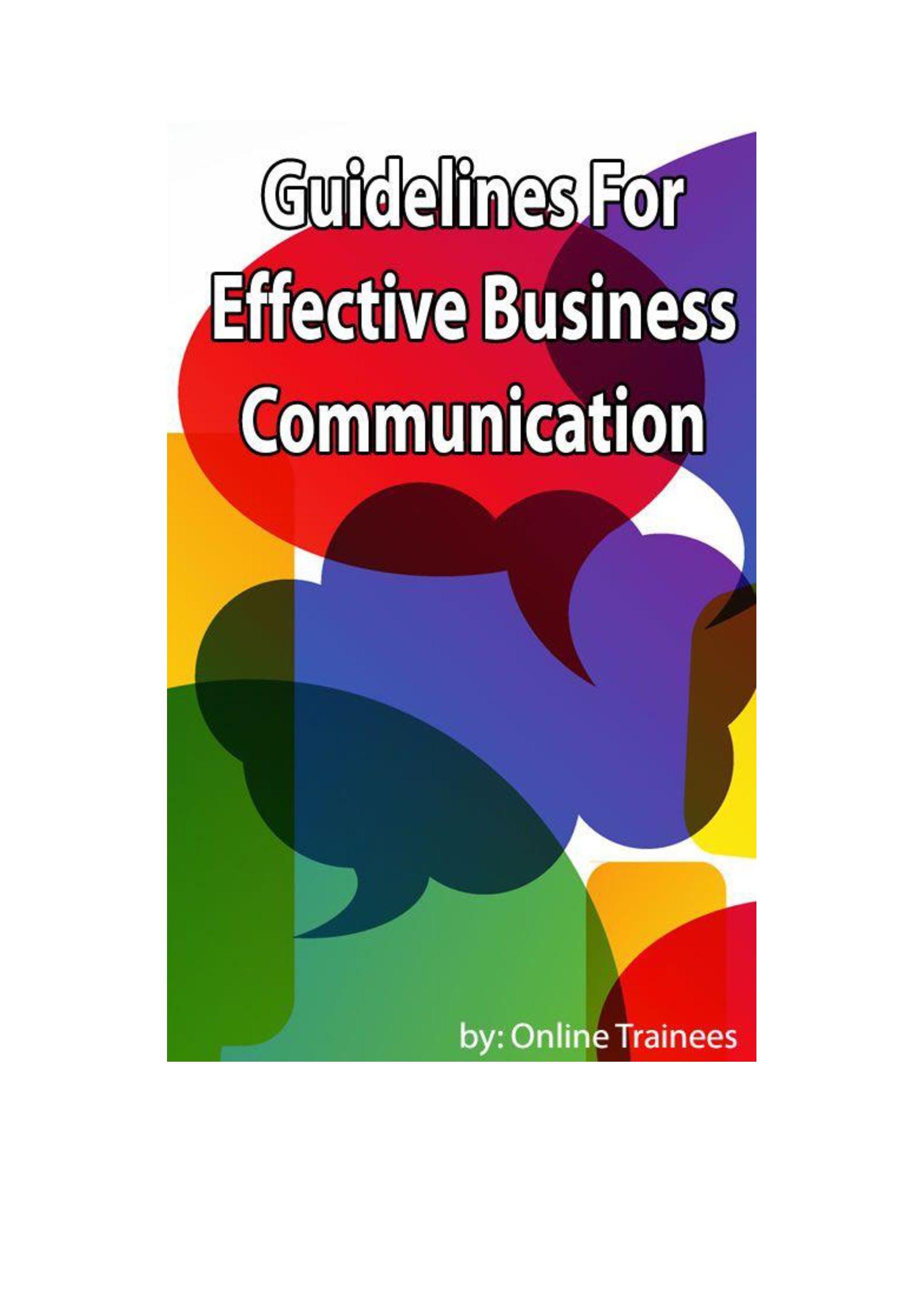 Guidelines For Effective Business Communication | Pothi.com