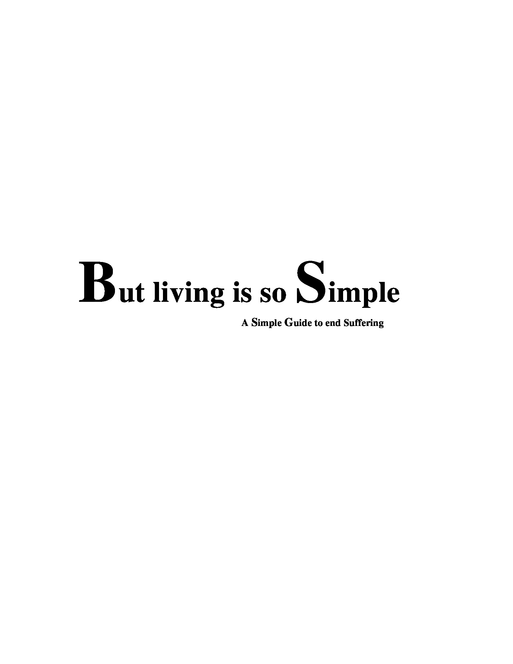 BUT LIVING IS SO SIMPLE | Pothi.com