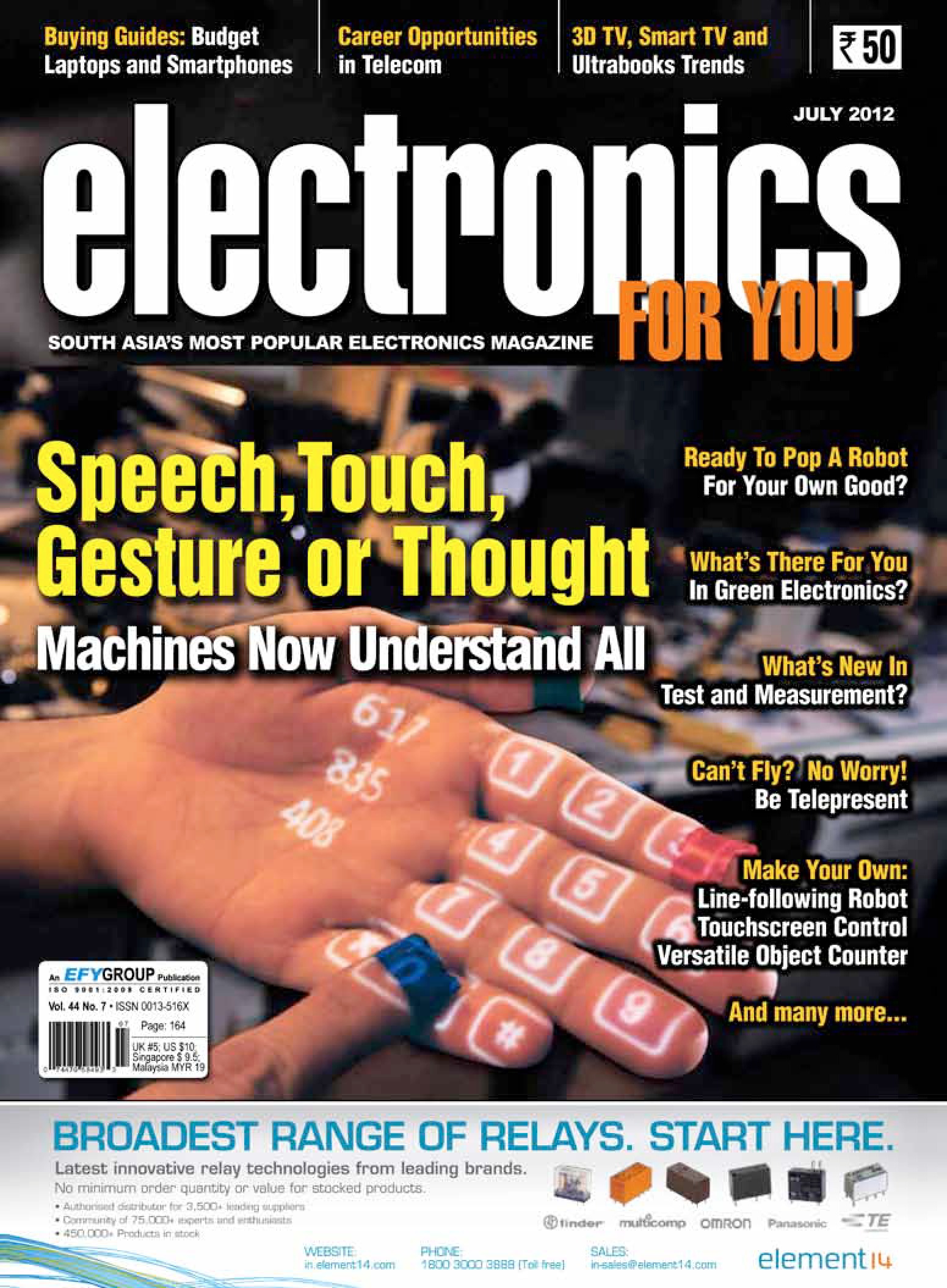 Electronics For You, July 2012 | Pothi.com