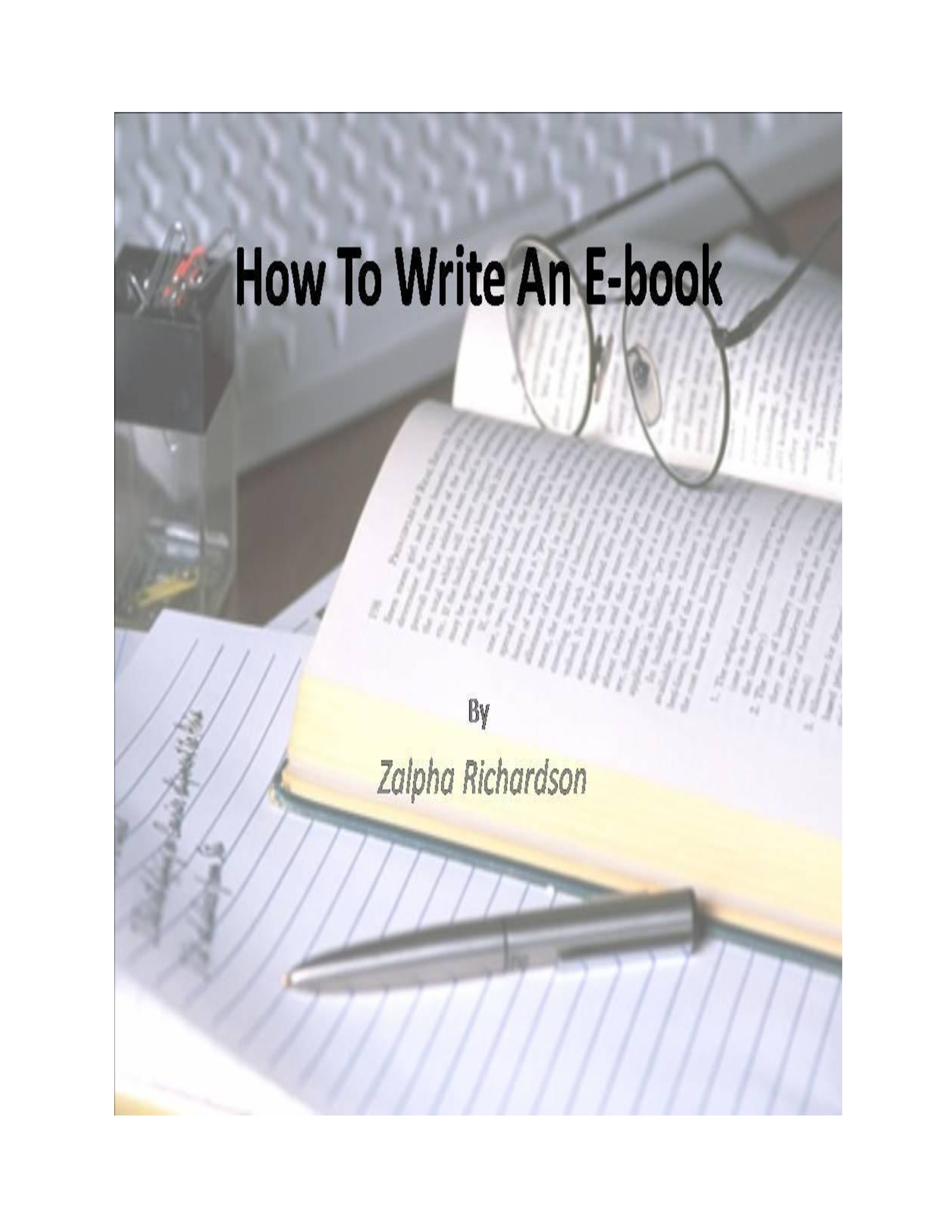 How To Write An E-book | Pothi.com