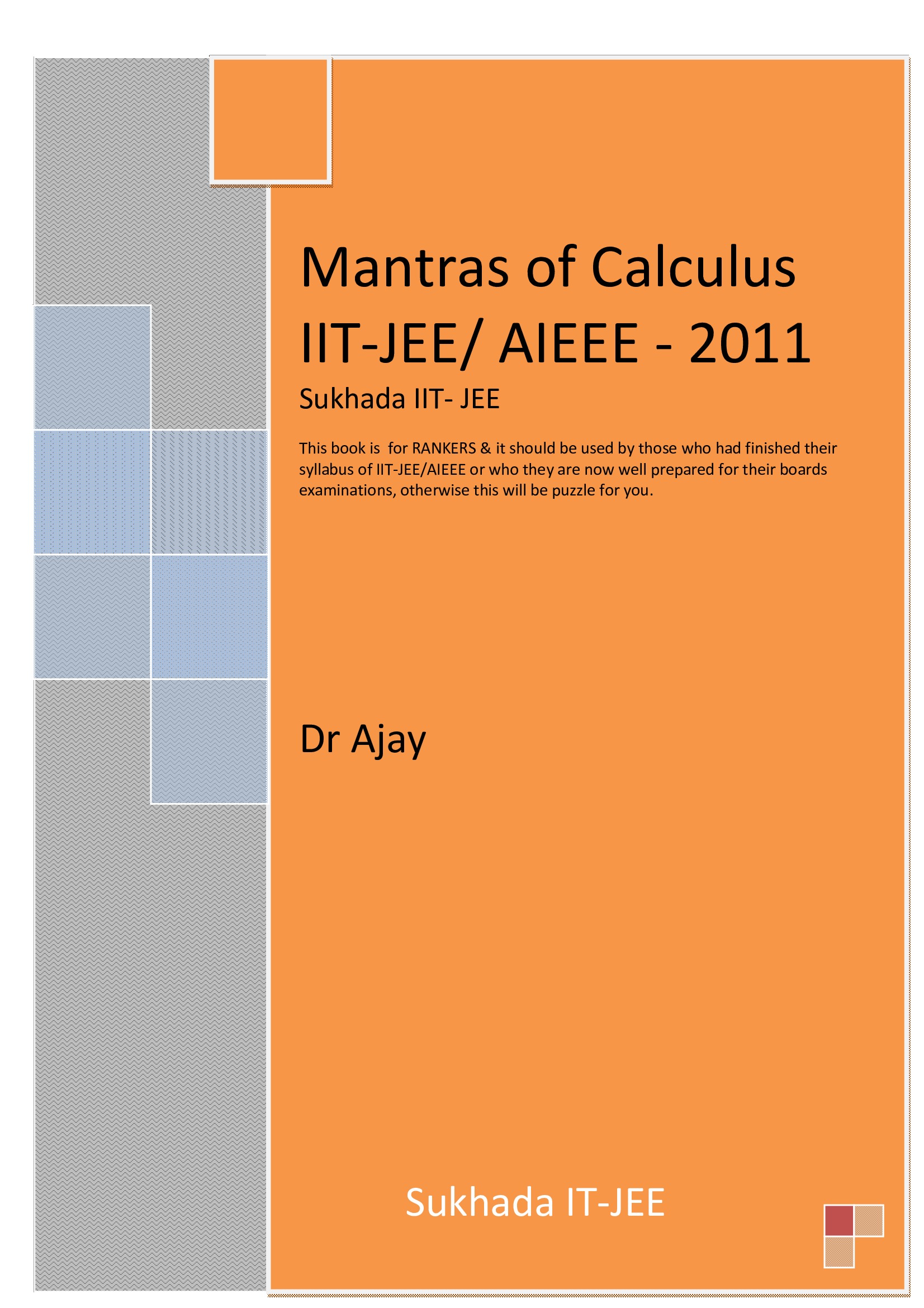 Calculus for IIT - JEE | Pothi.com