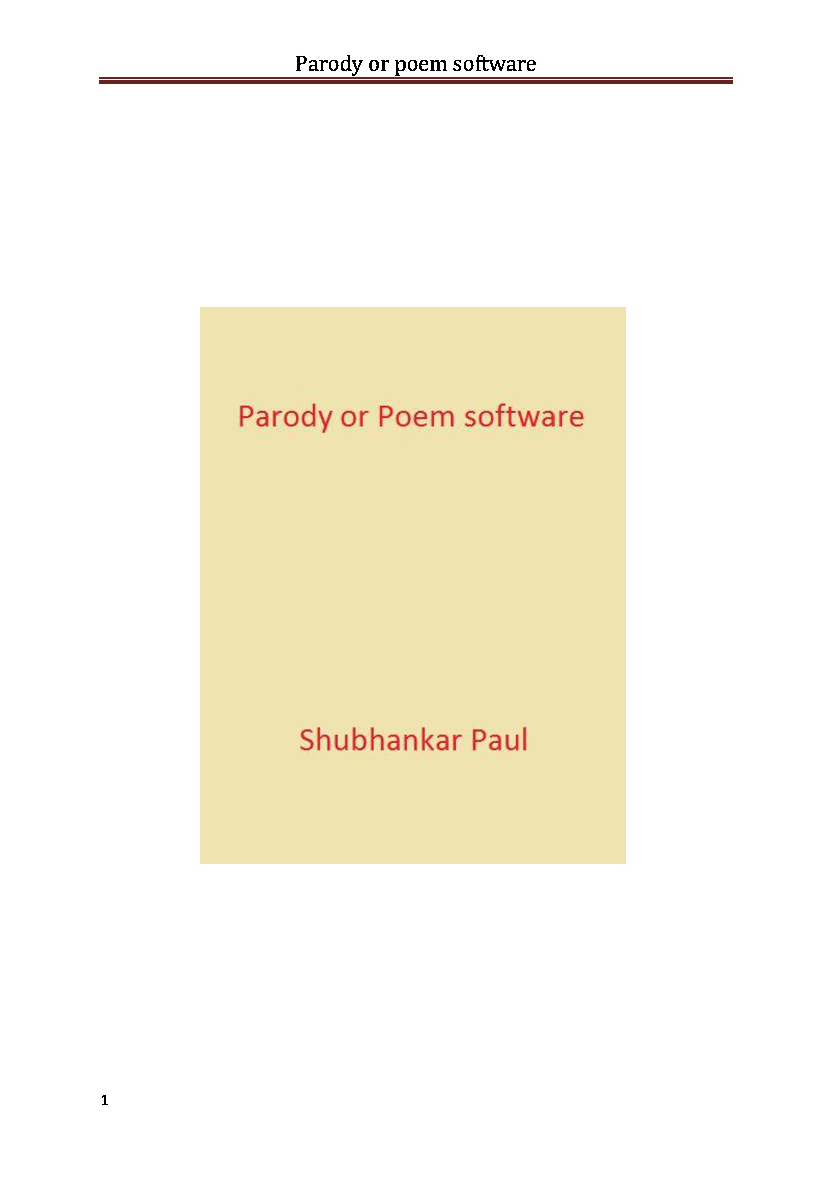 Parody or poem software | Pothi.com