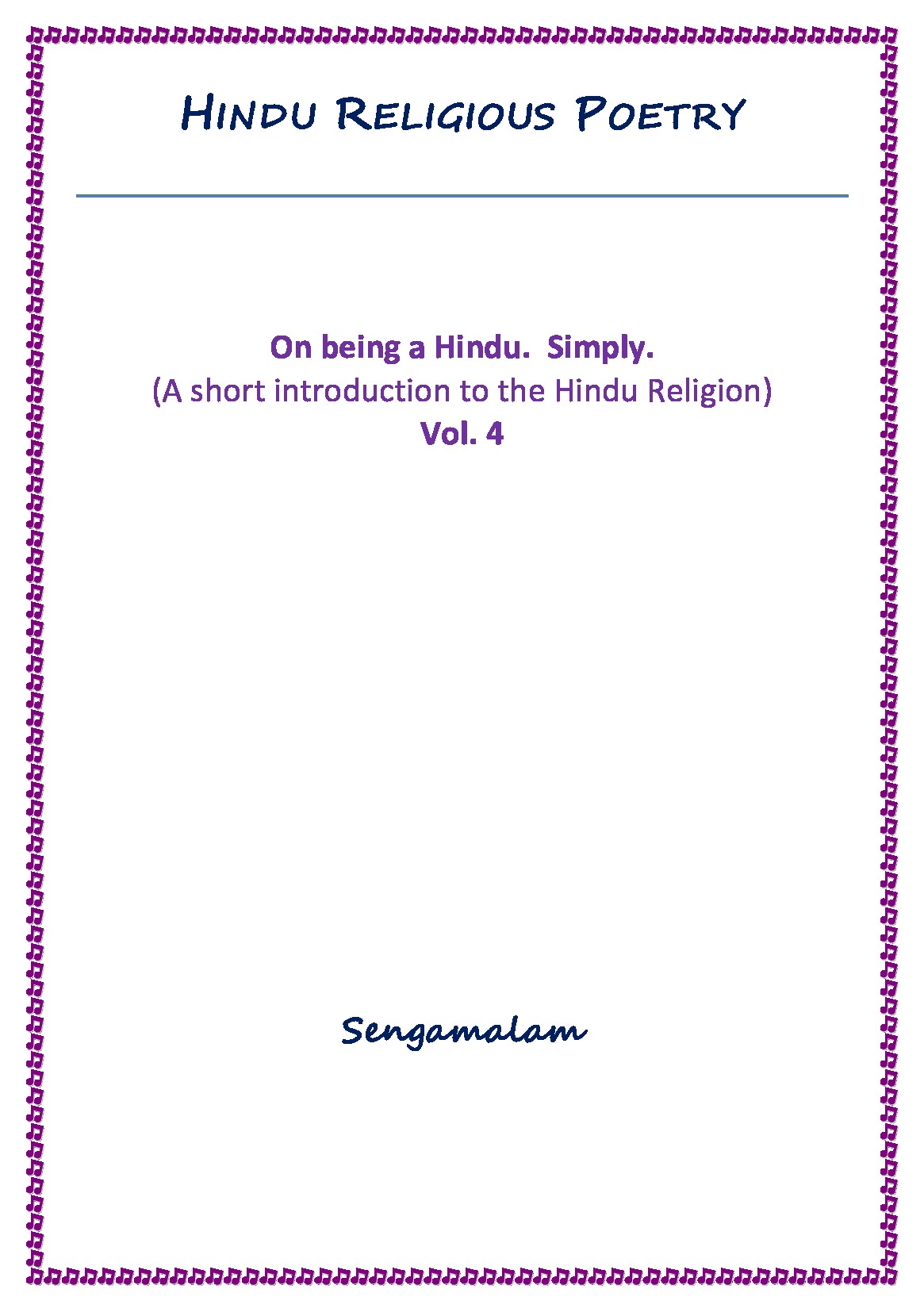 Hindu Religious Poetry | Pothi.com