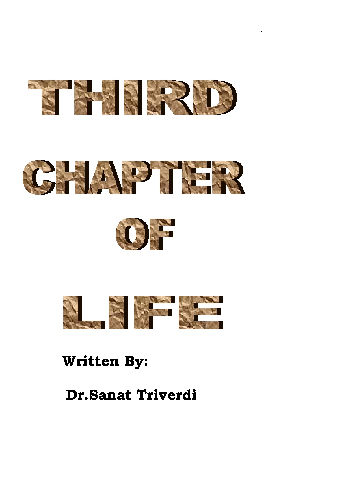 Third Chapter of Life | Pothi.com