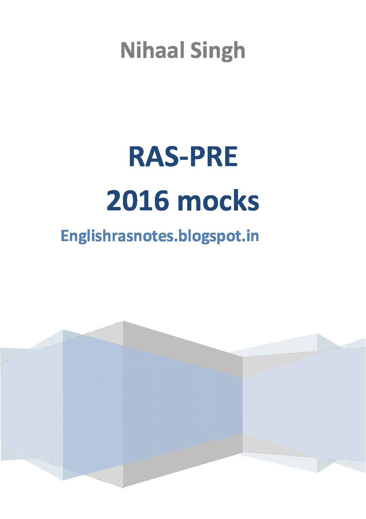 RAS pre-2016 mock tests | Pothi.com