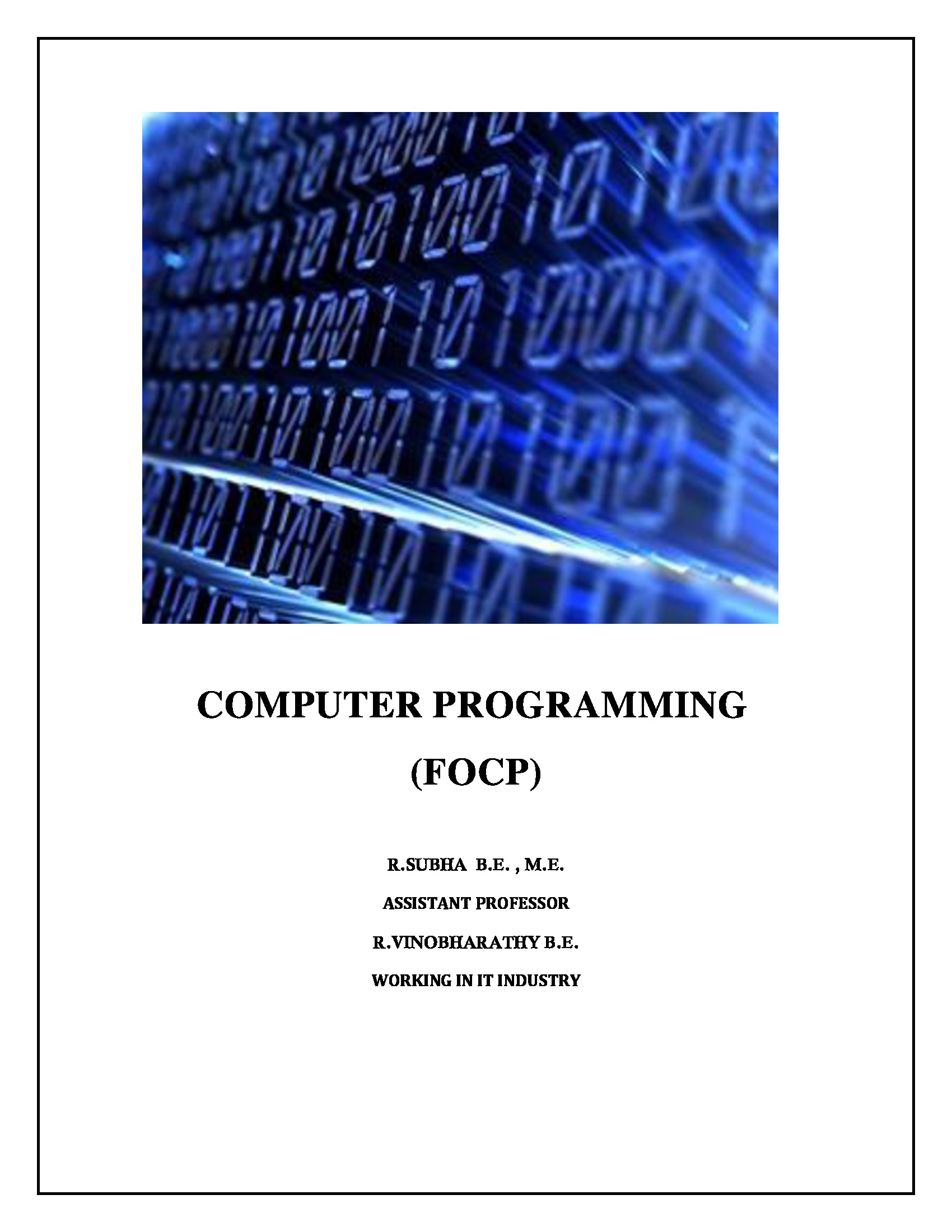 COMPUTER PROGRAMMING | Pothi.com