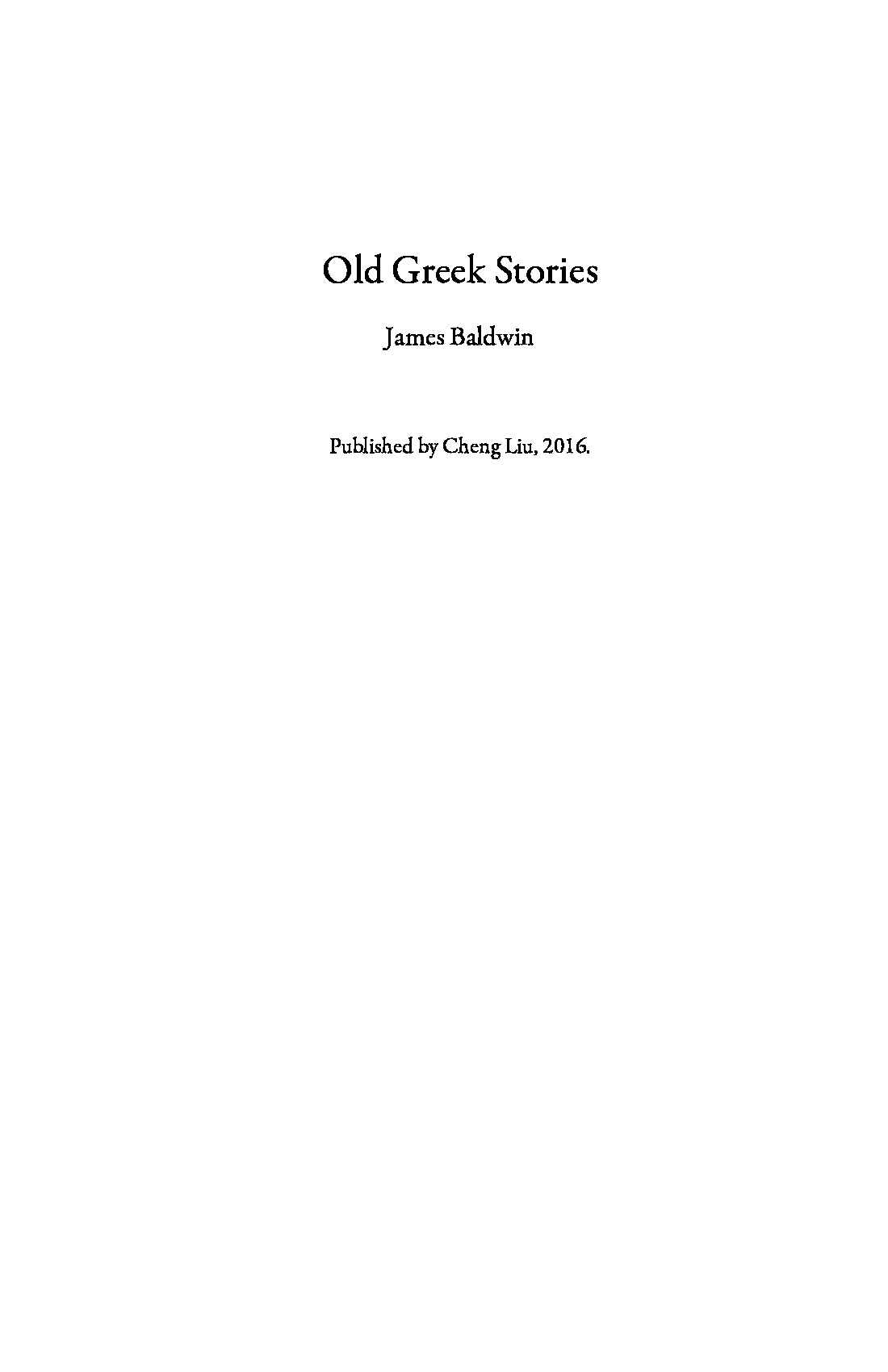 Old Greek Stories | Pothi.com