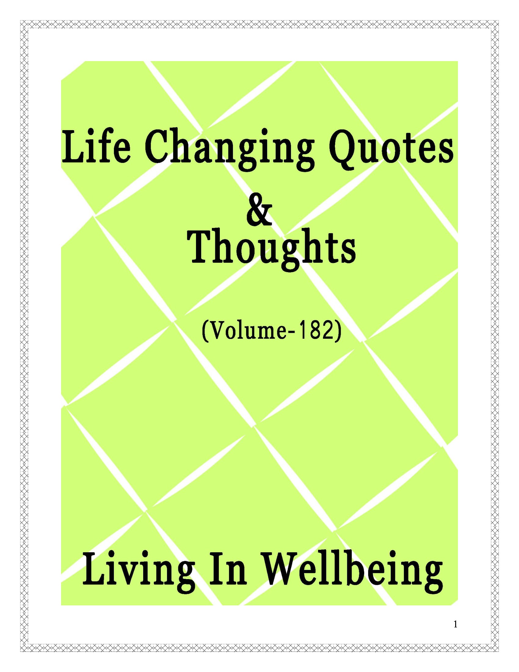 Life Changing Quotes & Thoughts (Volume 182) | Pothi.com