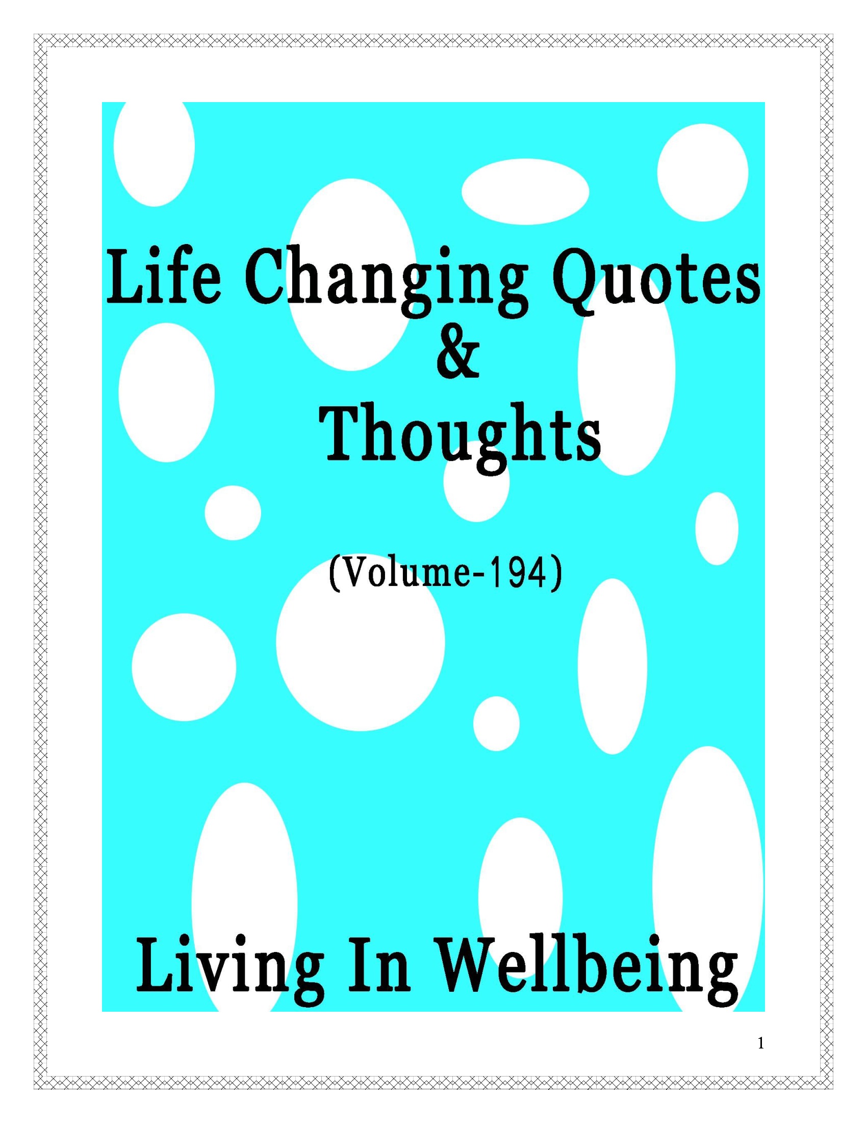 Life Changing Quotes & Thoughts (Volume 194) | Pothi.com