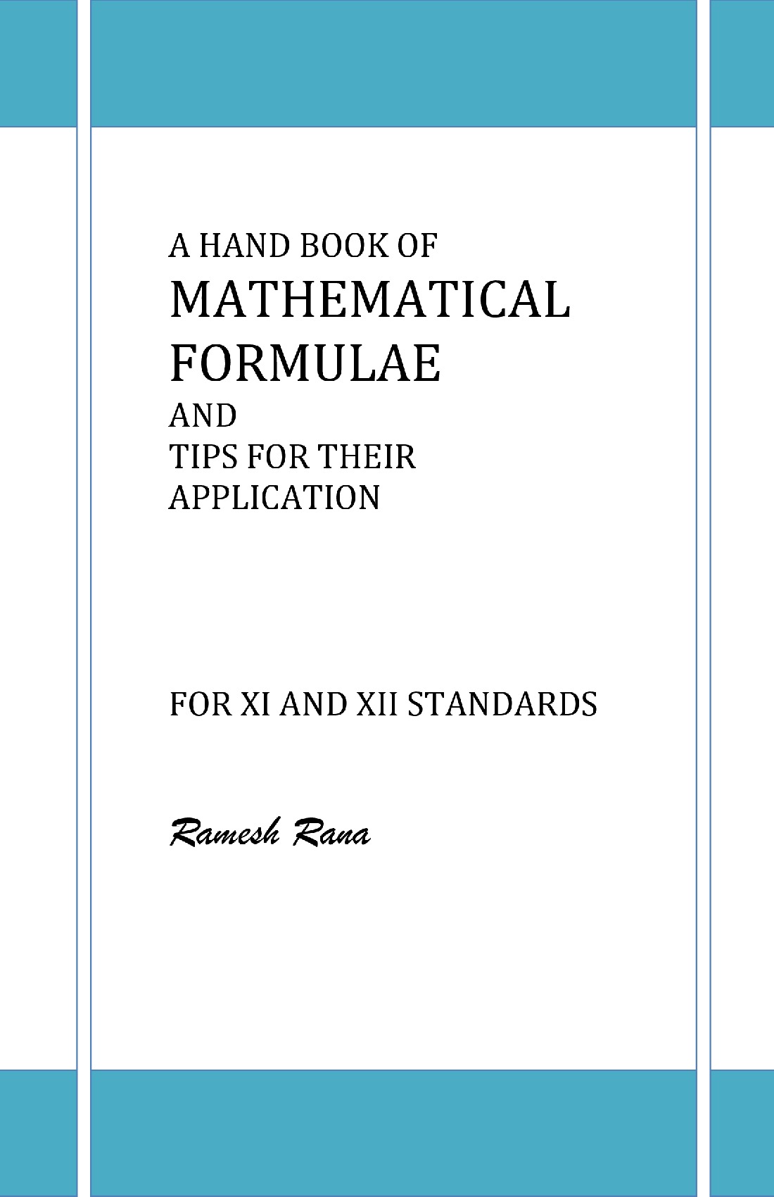 A HAND BOOK OF MATHEMATICAL FORMULAE | Pothi.com