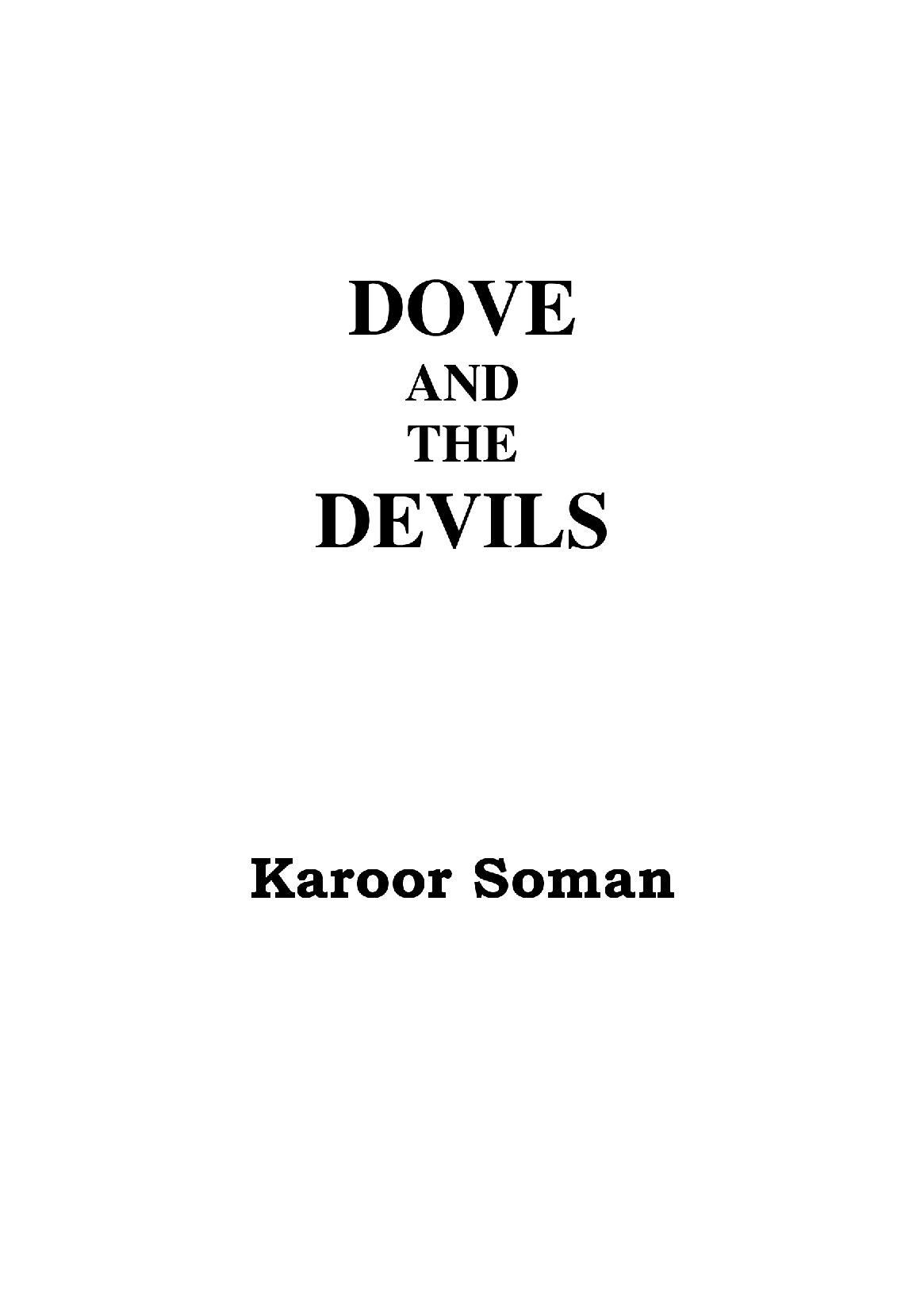DOVE AND THE DEVILS | Pothi.com