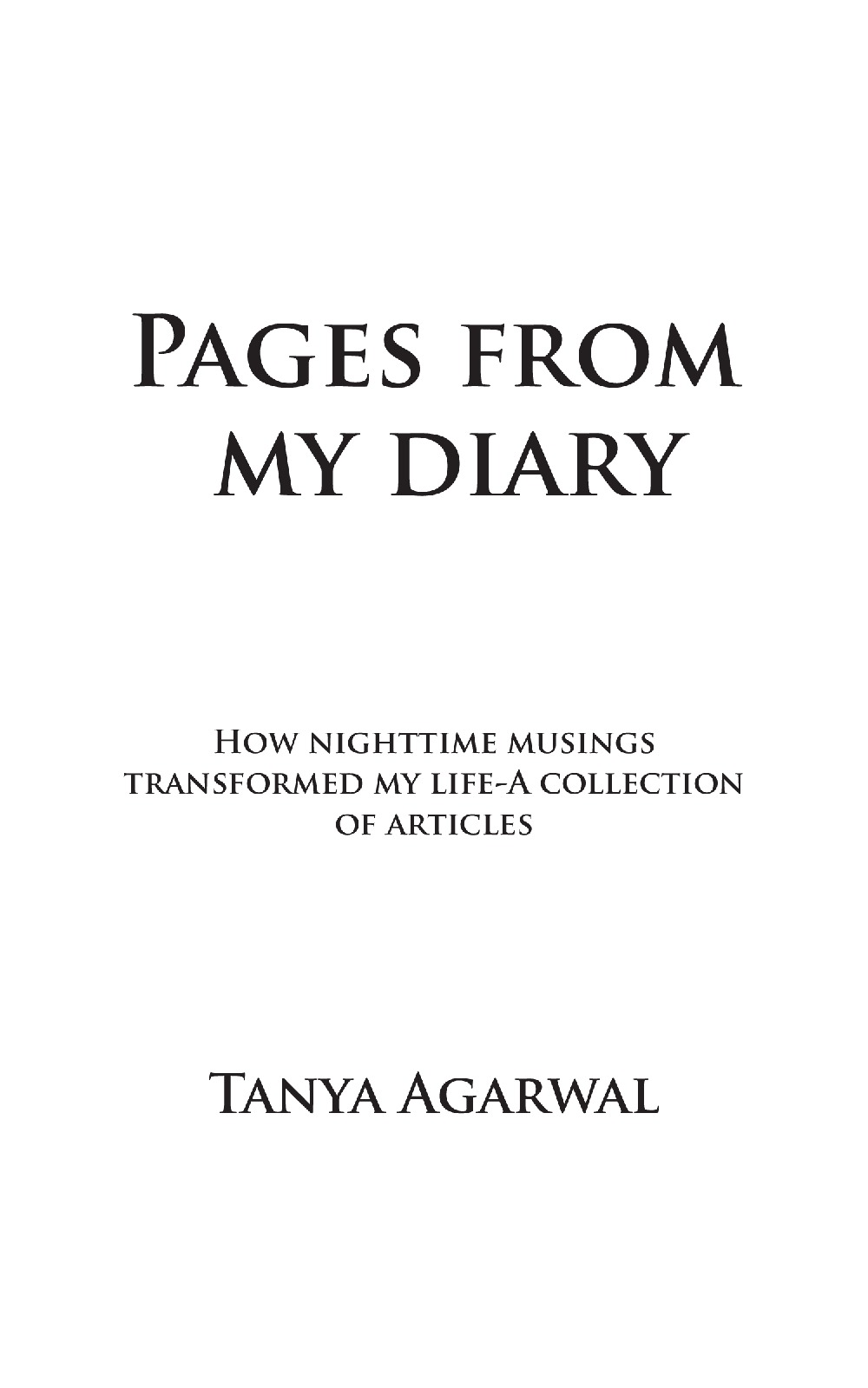 Pages from my diary | Pothi.com