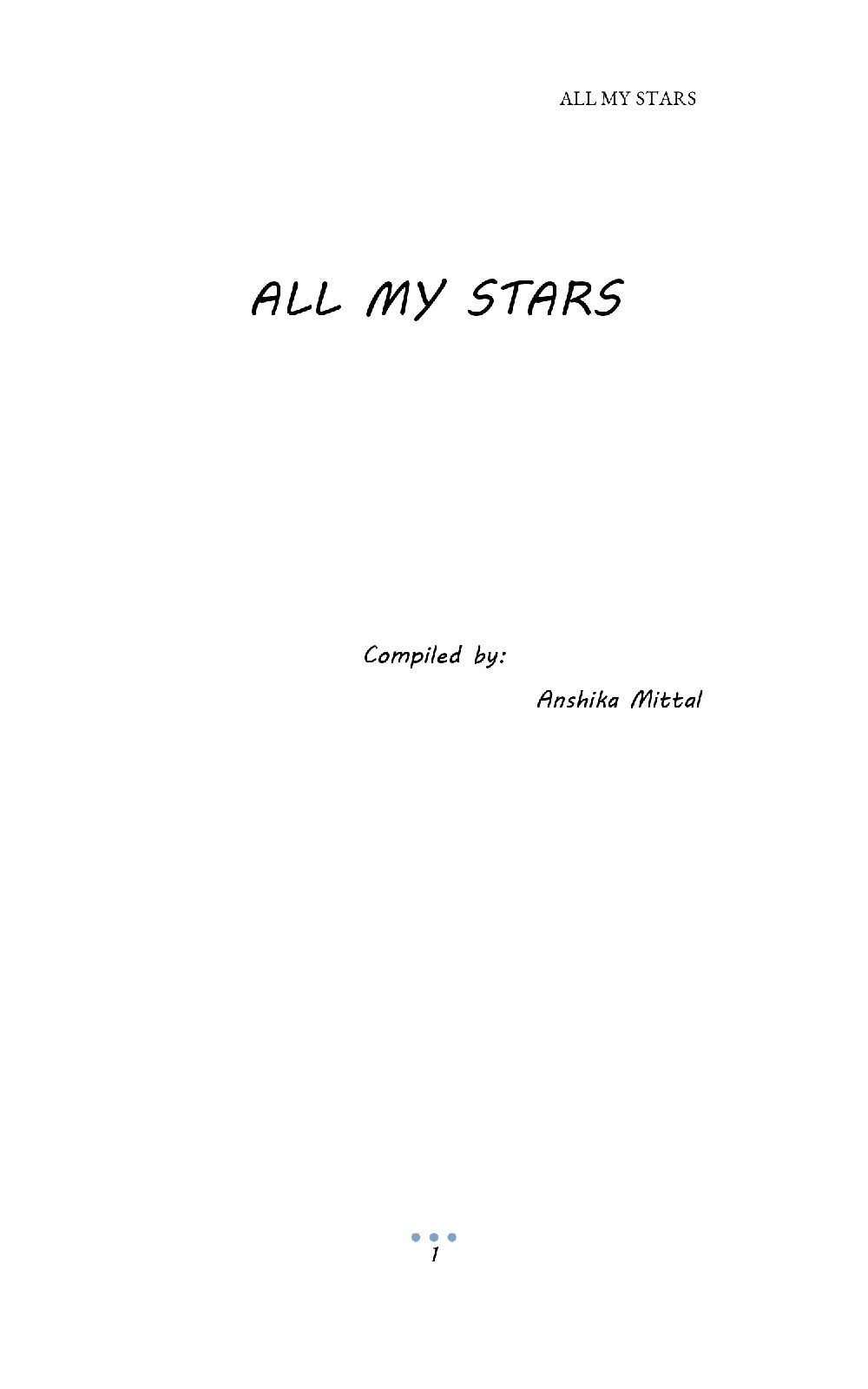 ALL MY STARS | Pothi.com