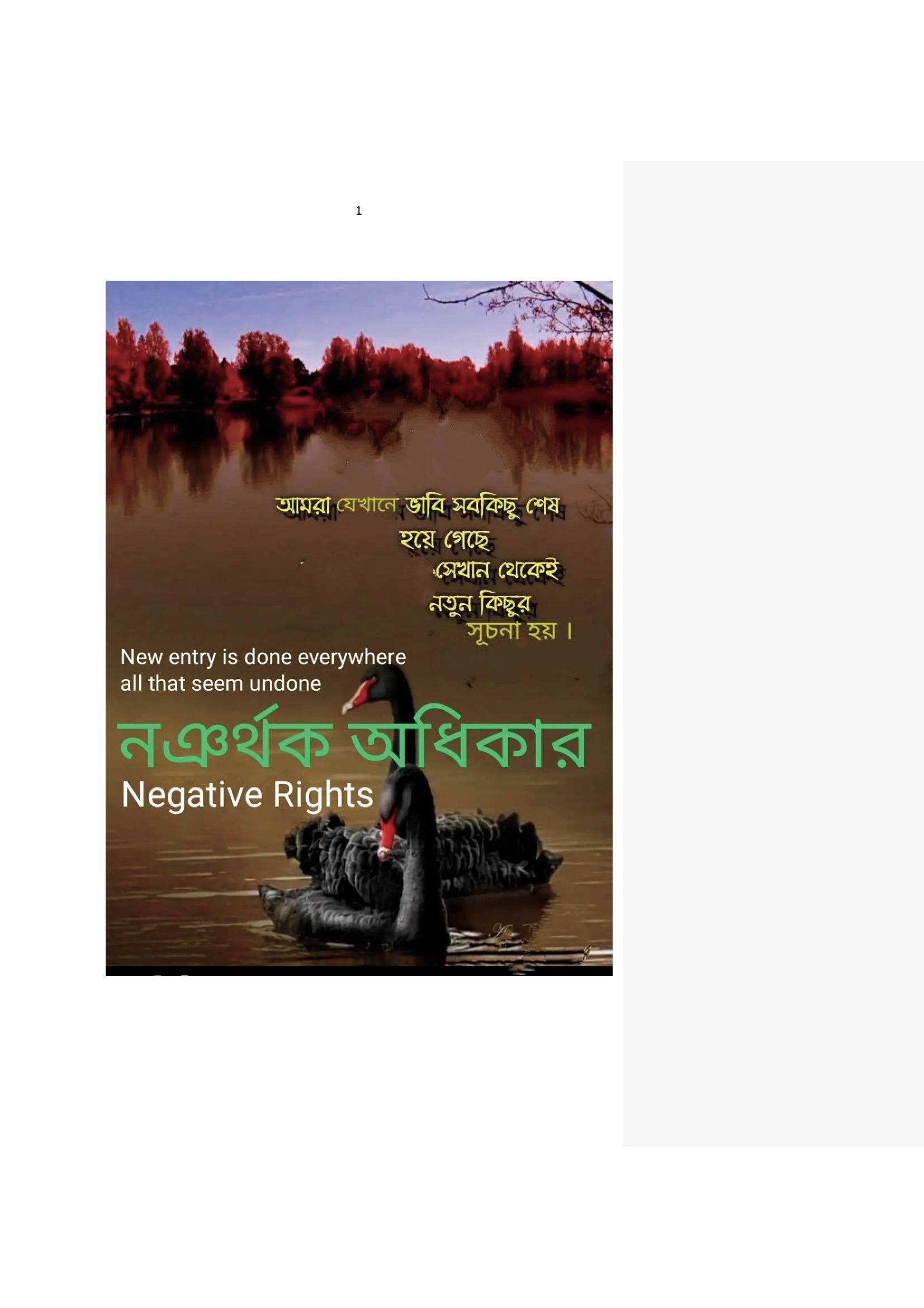 নঞর্থক অধিকার The Negative Rights Theory | Pothi.com
