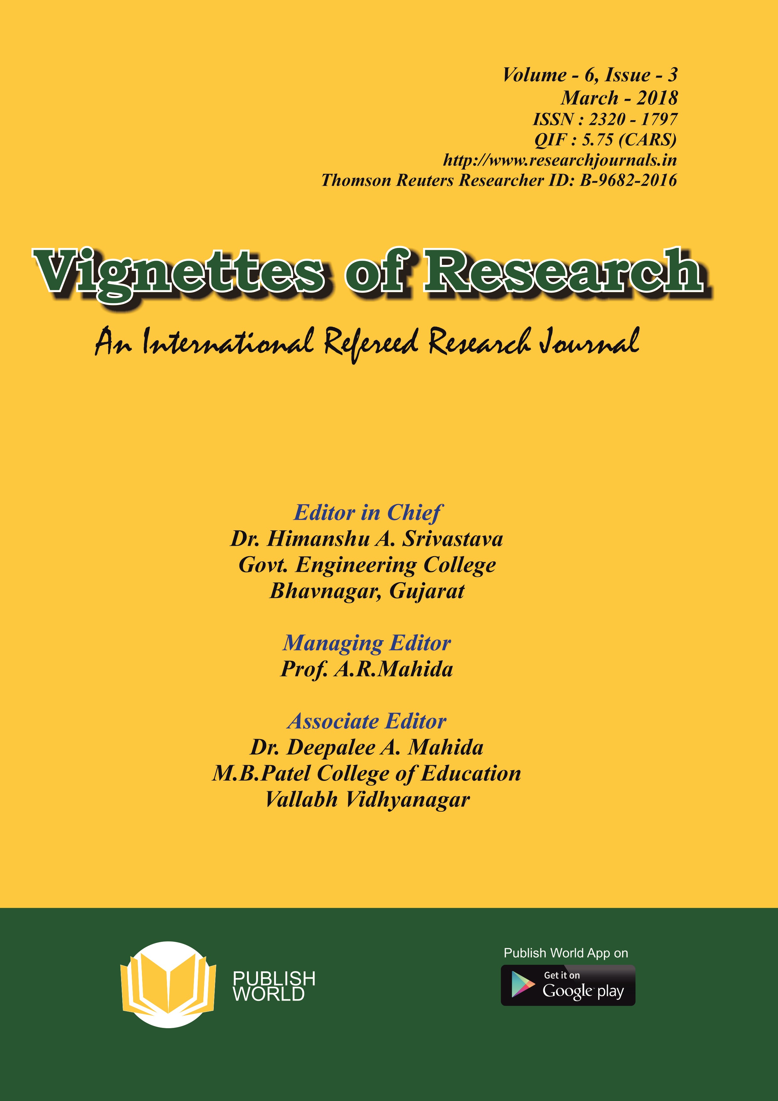 BOOK - 8 : Vignettes of Research (March - 2018) | Pothi.com