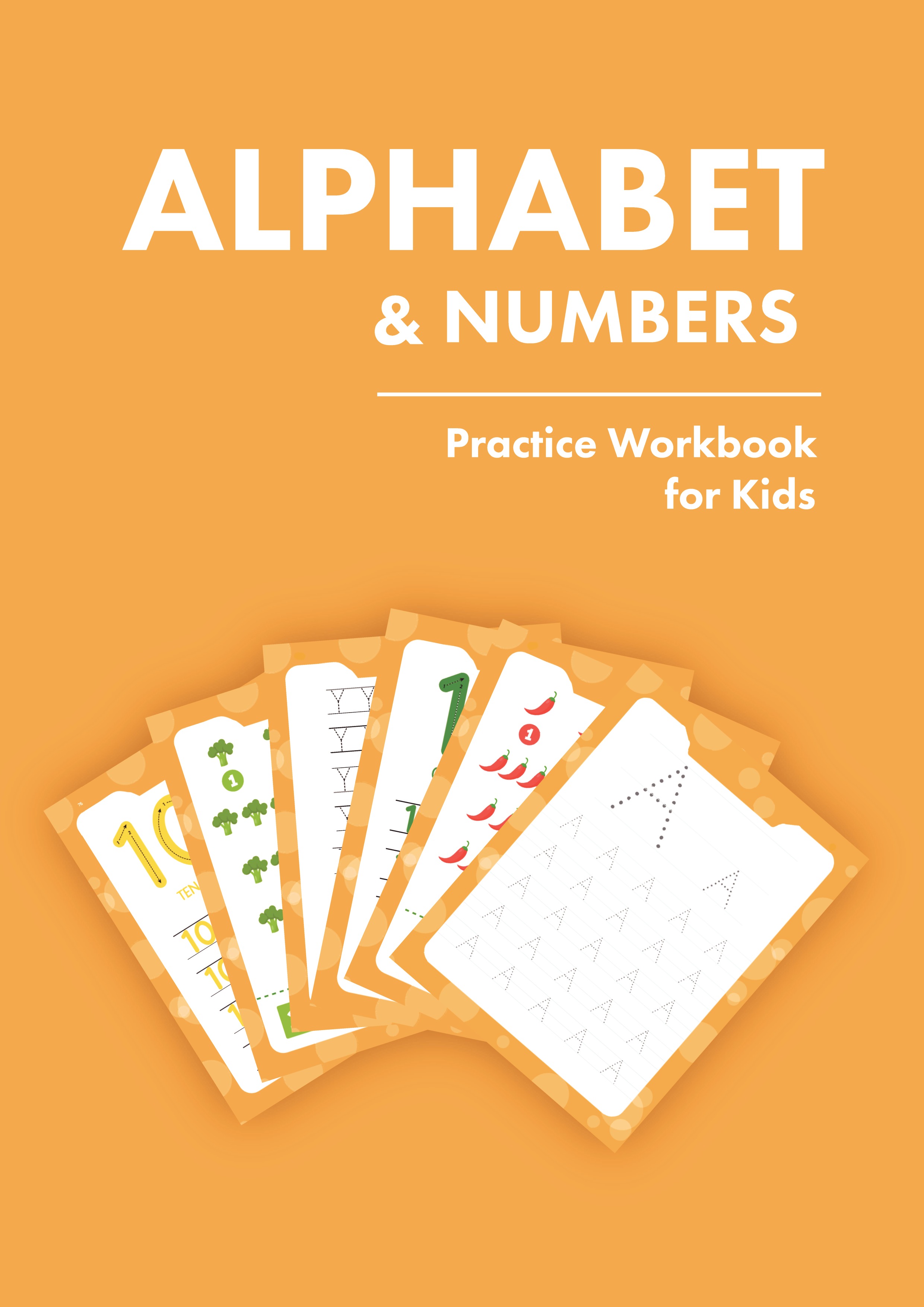 Alphabets & Numbers Practice Workbook For Kids | Pothi.com