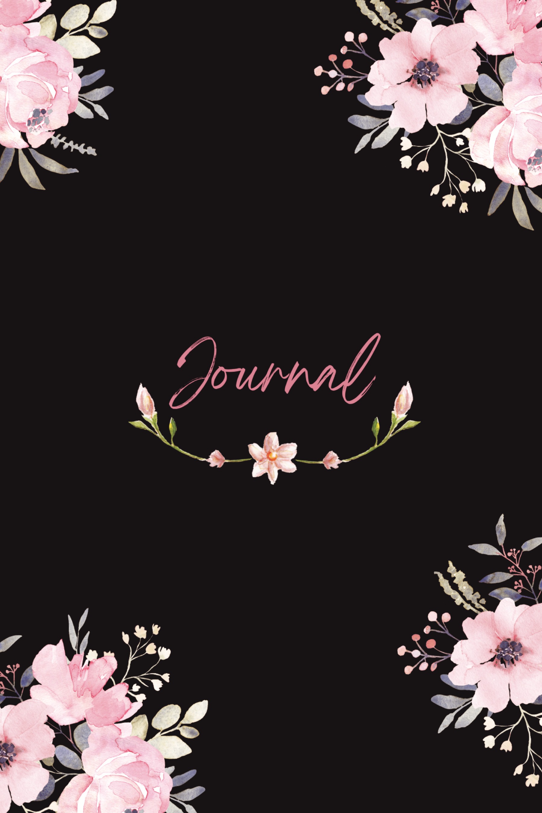 Pink Ethereal Floral Writing Journal | Pothi.com