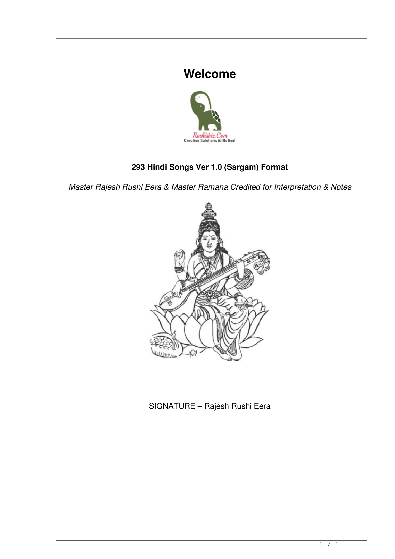 PDF Book Best 293 Hindi Songs Ver 1 0 Sargam Format Pothi PDF Book Best 293 Hindi Songs Ver 1 0 Sargam Format Pothi