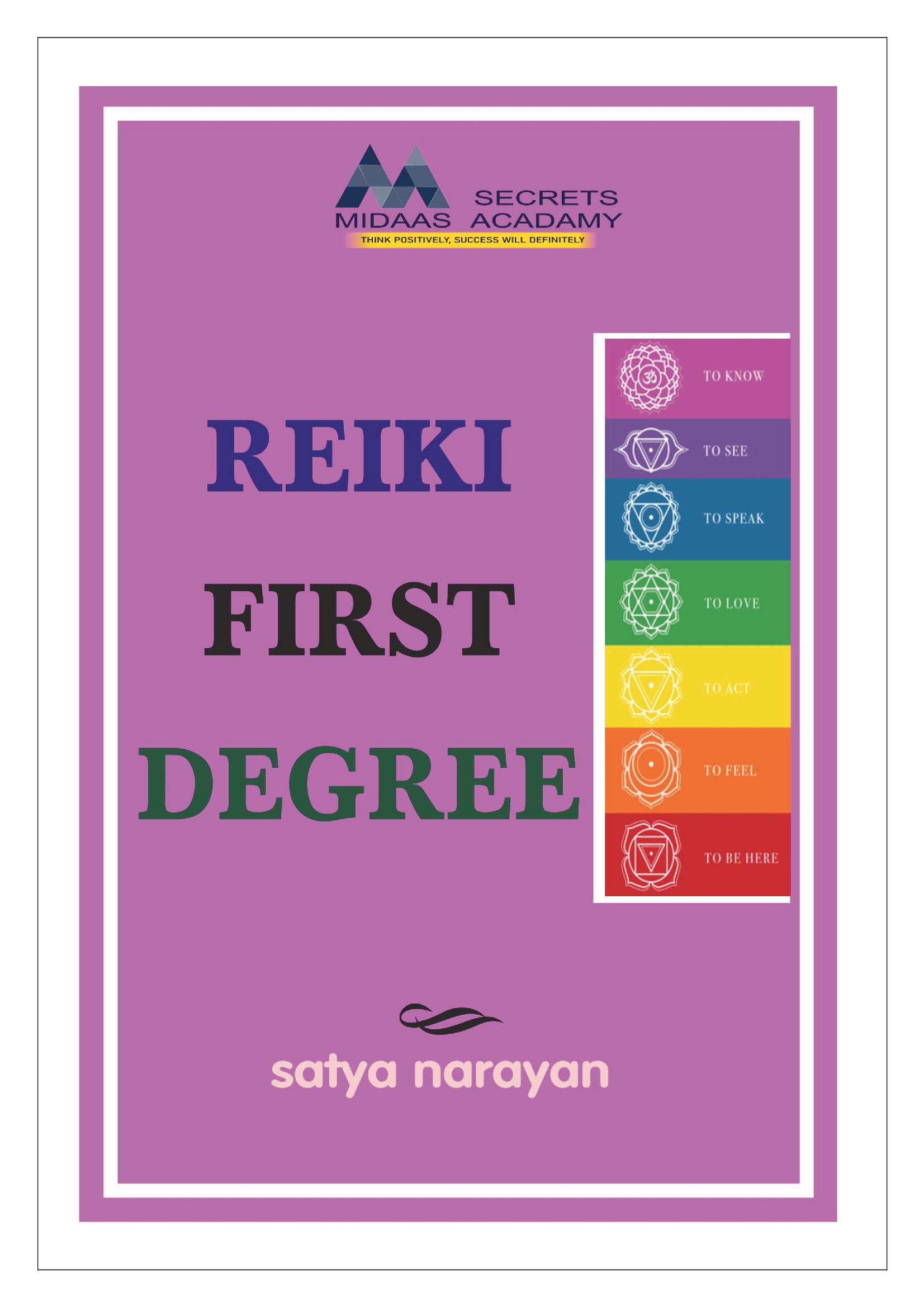 REIKI FIRST DEGREE | Pothi.com