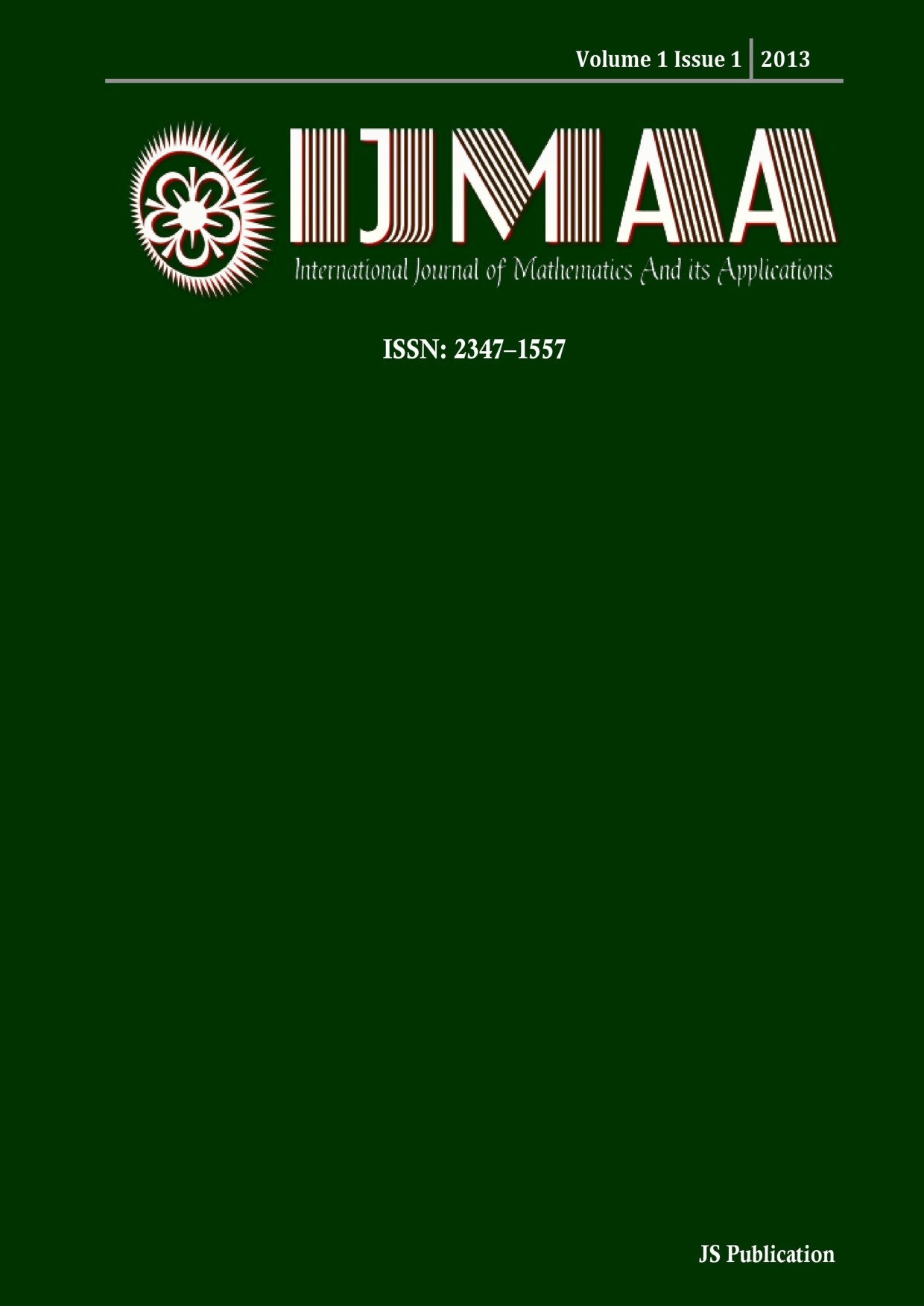 IJMAA V1N1 | Pothi.com