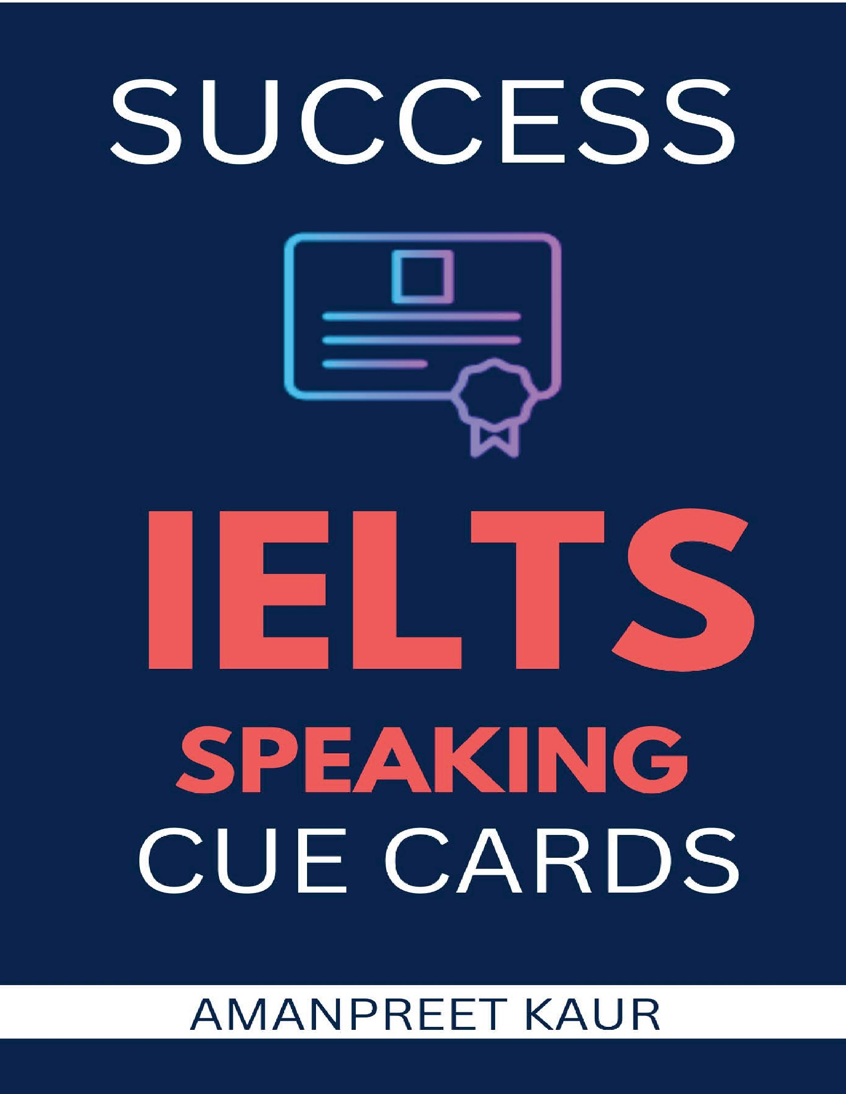 Success IELTS Speaking Cue Cards | Pothi.com