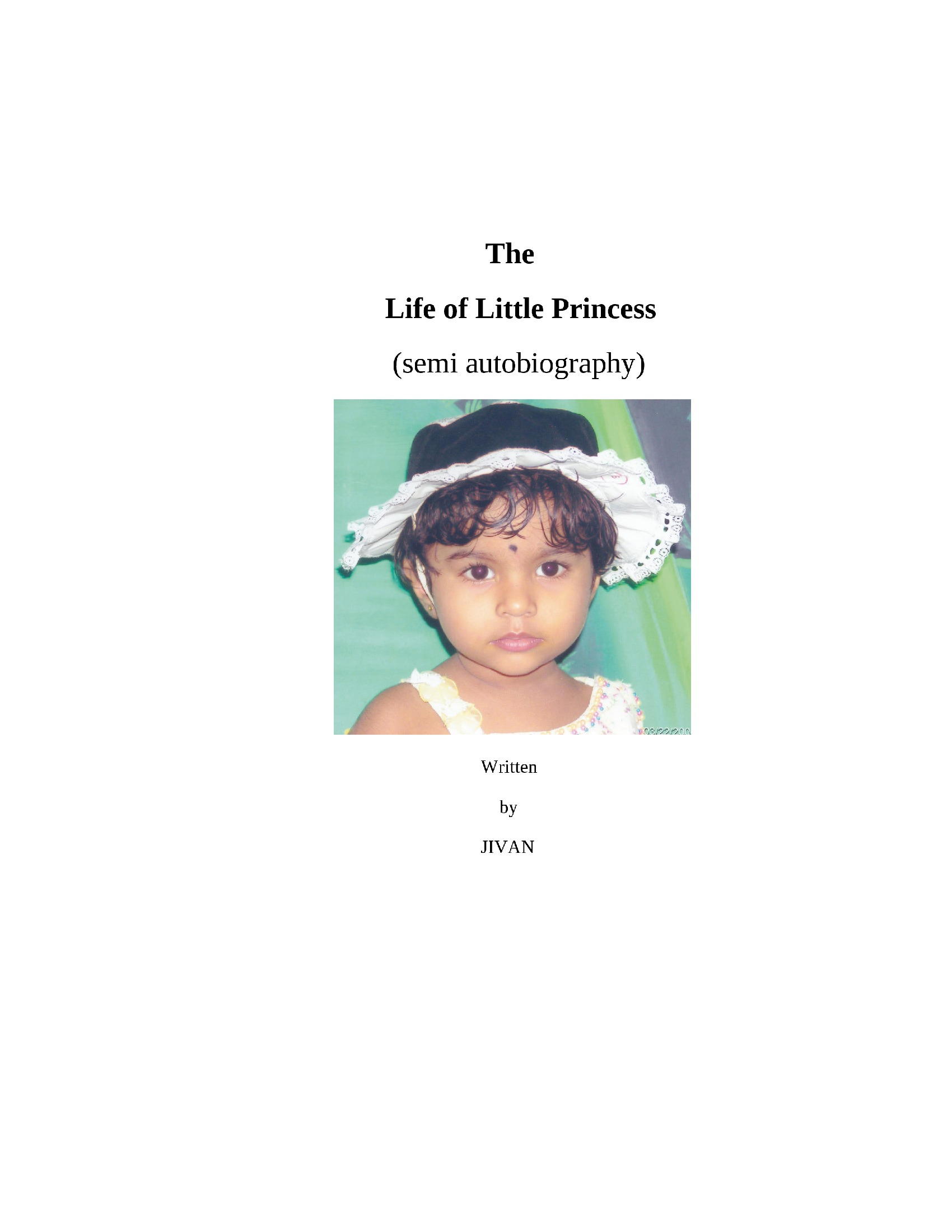 The life of little princess . ( Semi autobiography) | Pothi.com