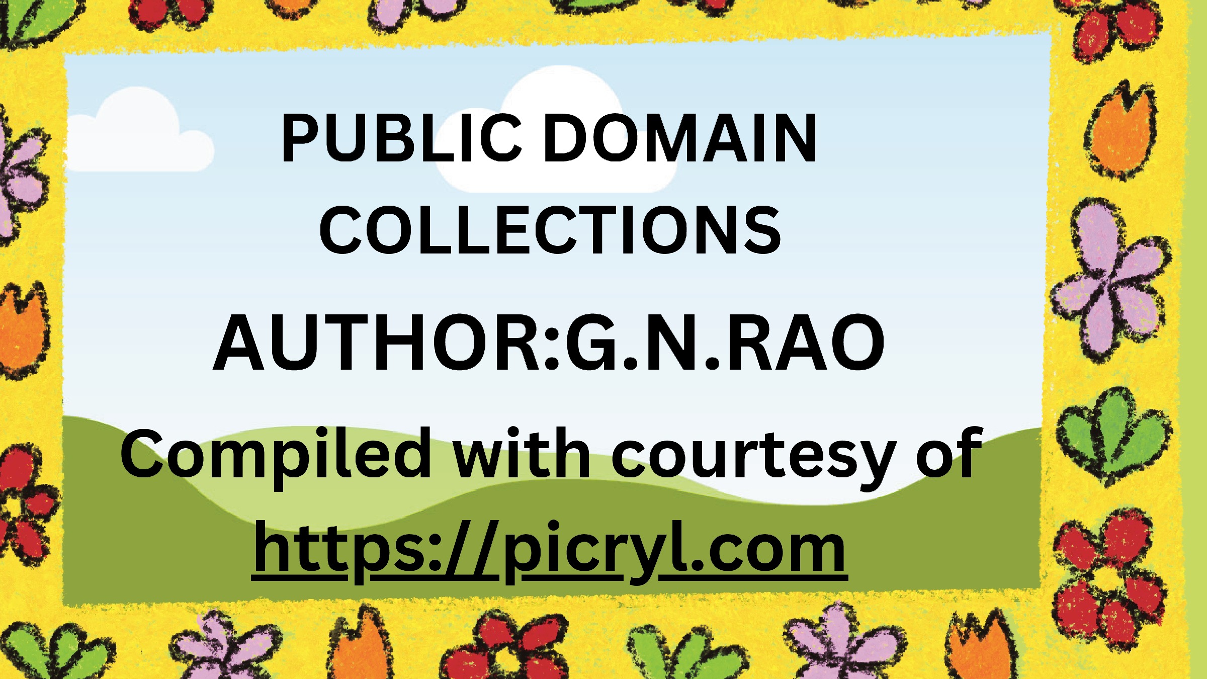 PUBLIC DOMAIN COLLECTIONS | Pothi.com