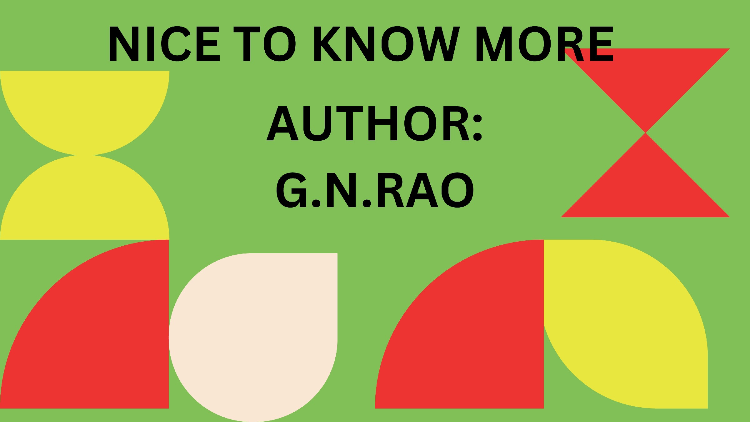 NICE TO KNOW MORE | Pothi.com