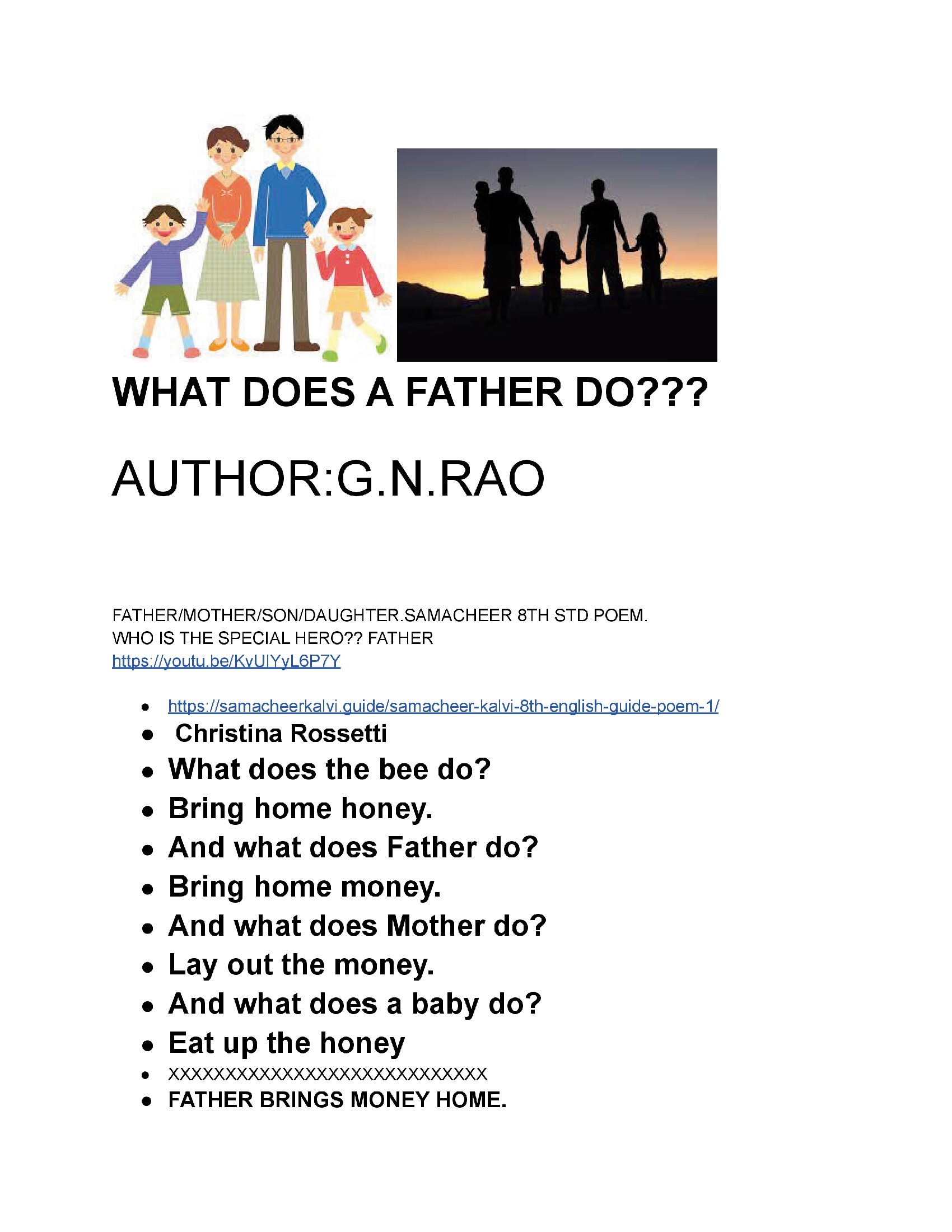 WHAT DOES A FATHER DO??? | Pothi.com