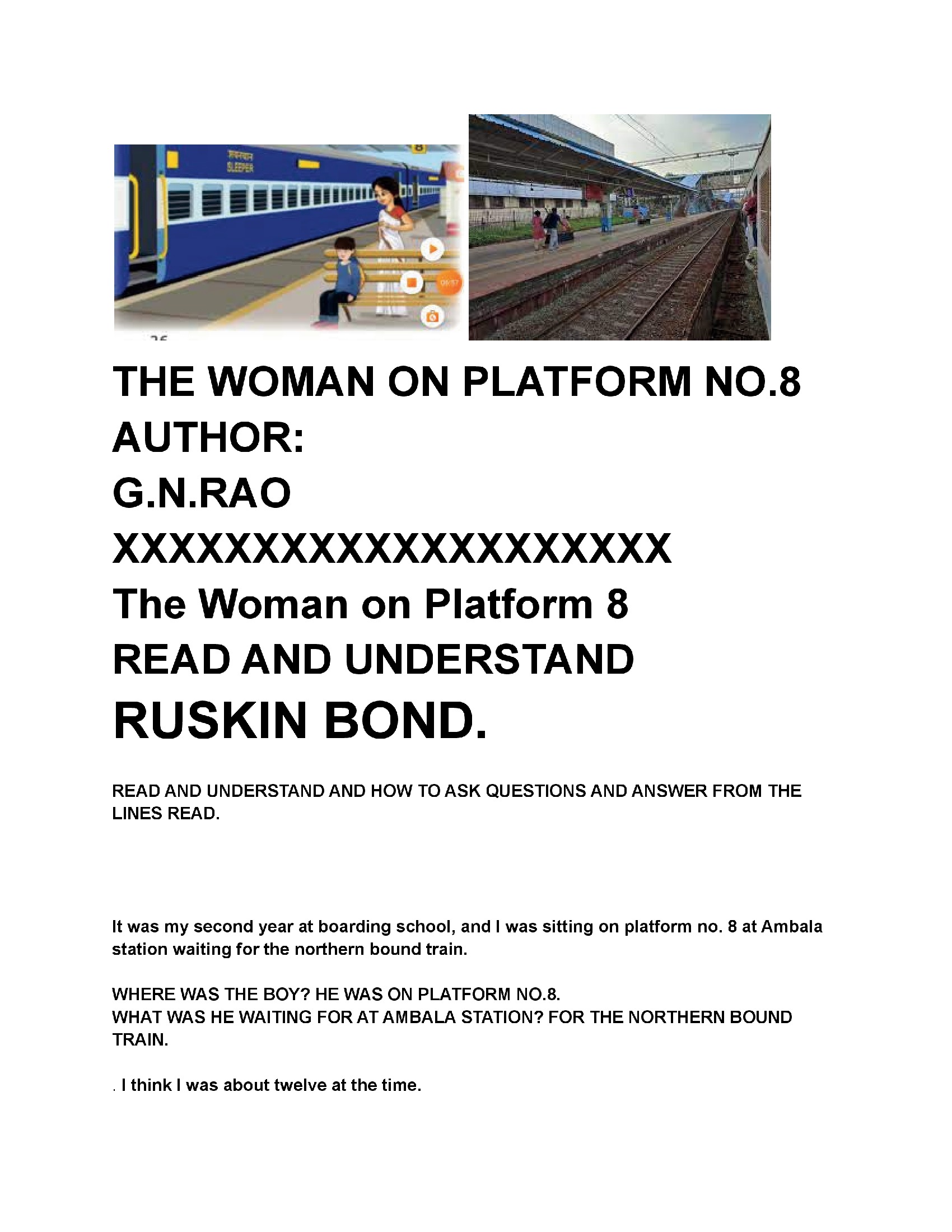 THE WOMAN ON PLATFORM NO.8 | Pothi.com