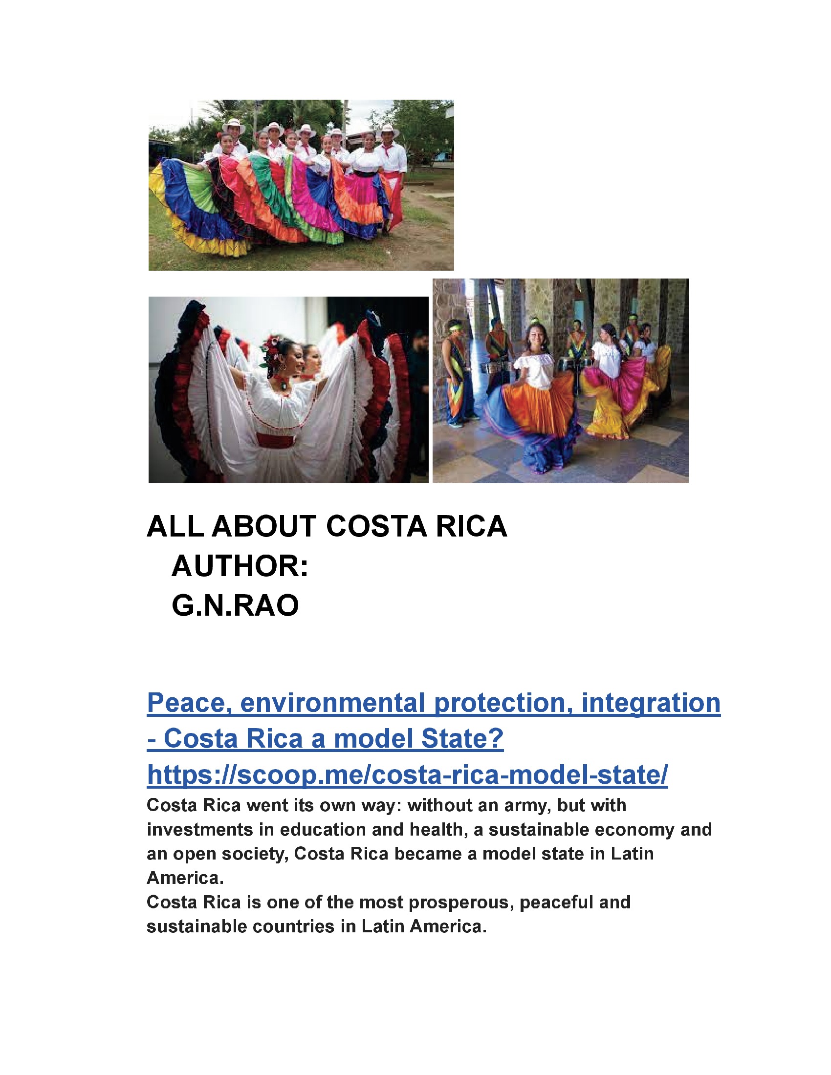 ALL ABOUT COSTA RICA | Pothi.com