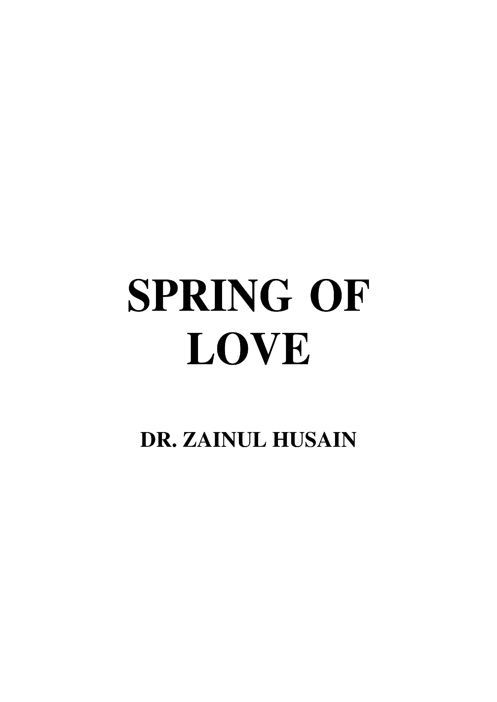 Spring Of Love | Pothi.com