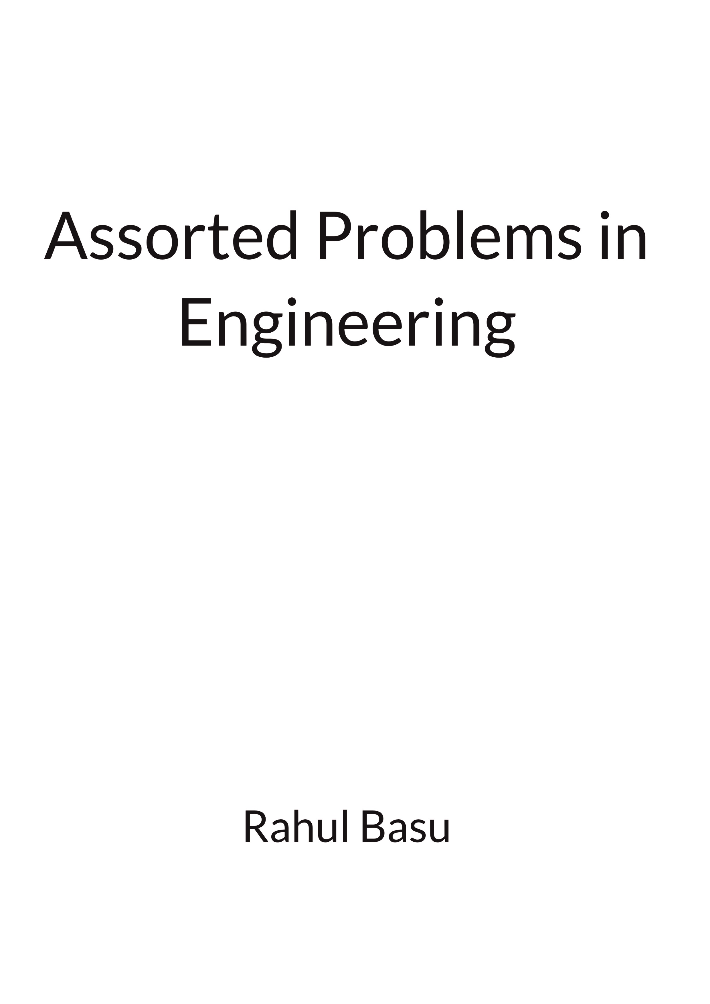 Assorted Problems in Engineering | Pothi.com