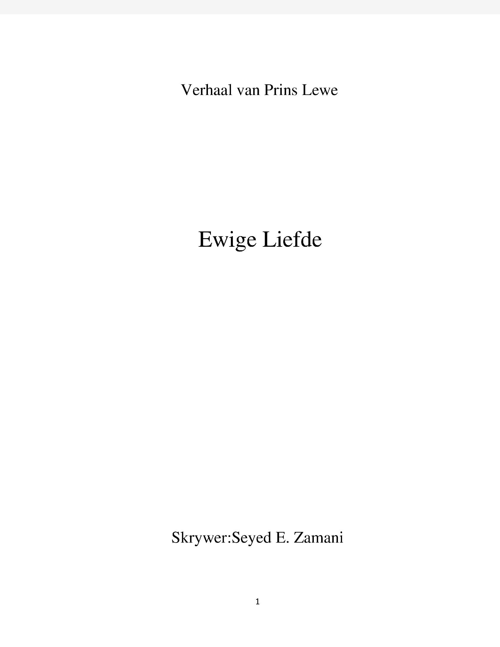 Ewige Liefde | Pothi.com
