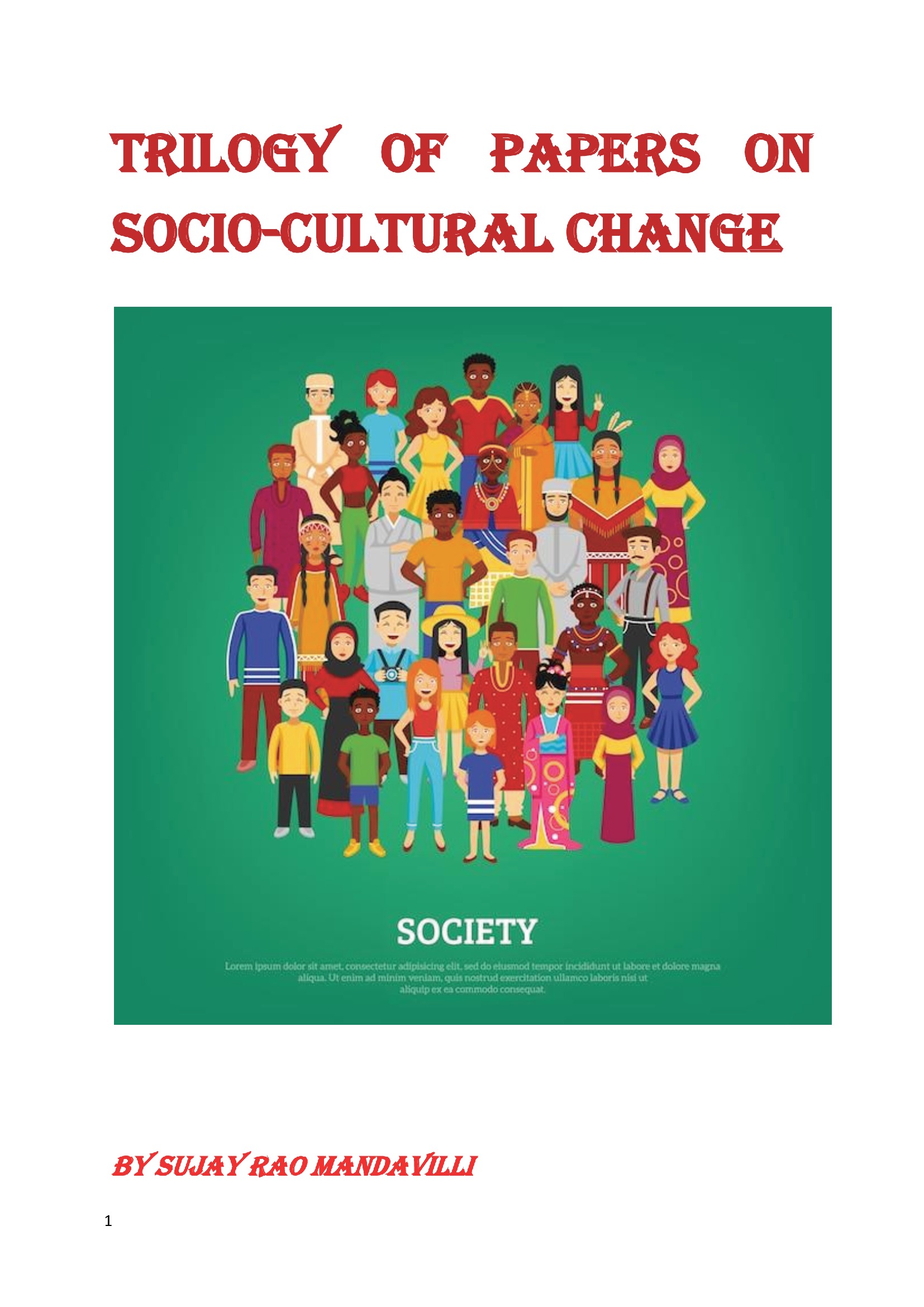Trilogy of Papers on Socio-cultural Change | Pothi.com