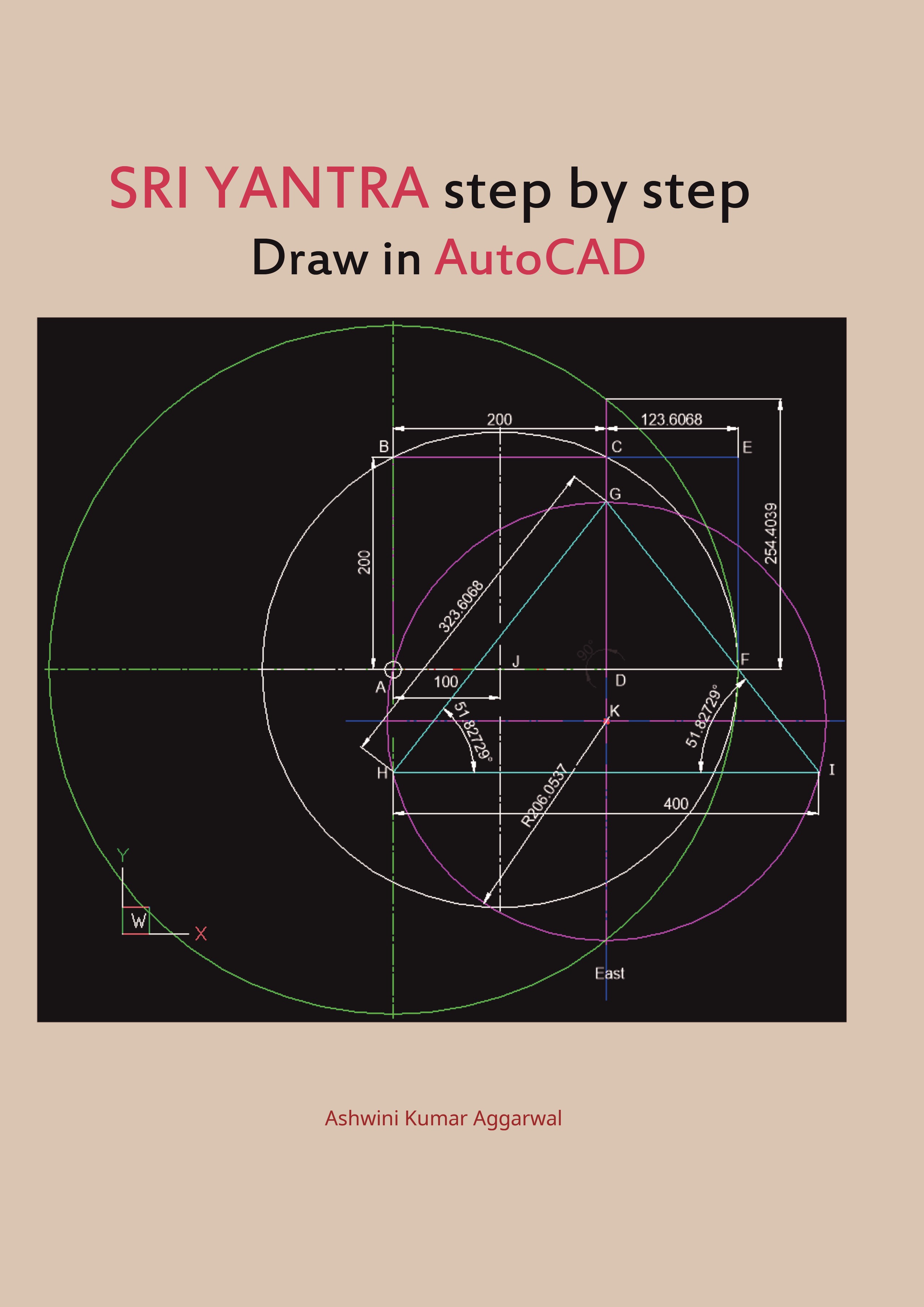 Sri Yantra step by step draw in AutoCAD | Pothi.com