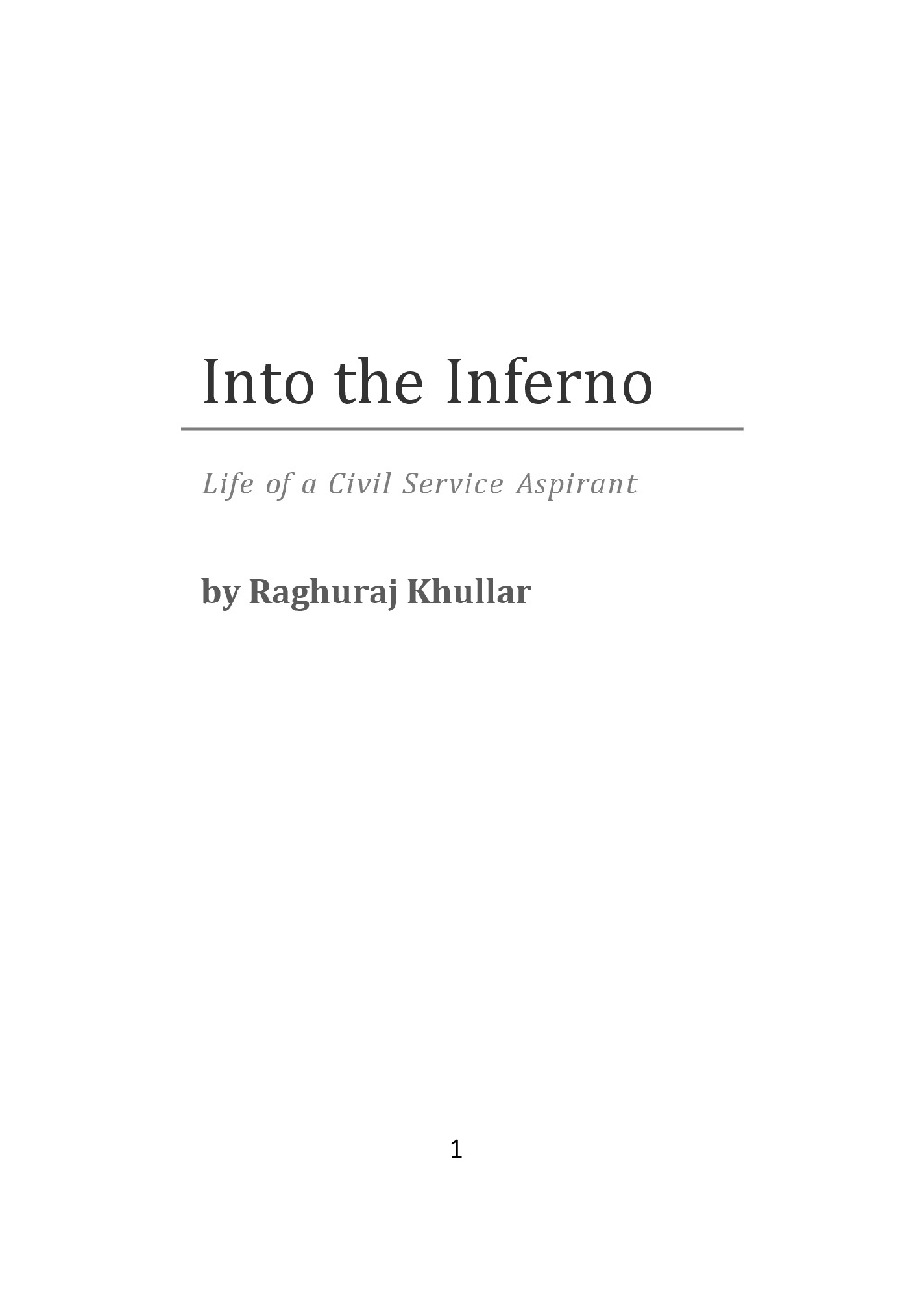 Into the Inferno | Pothi.com