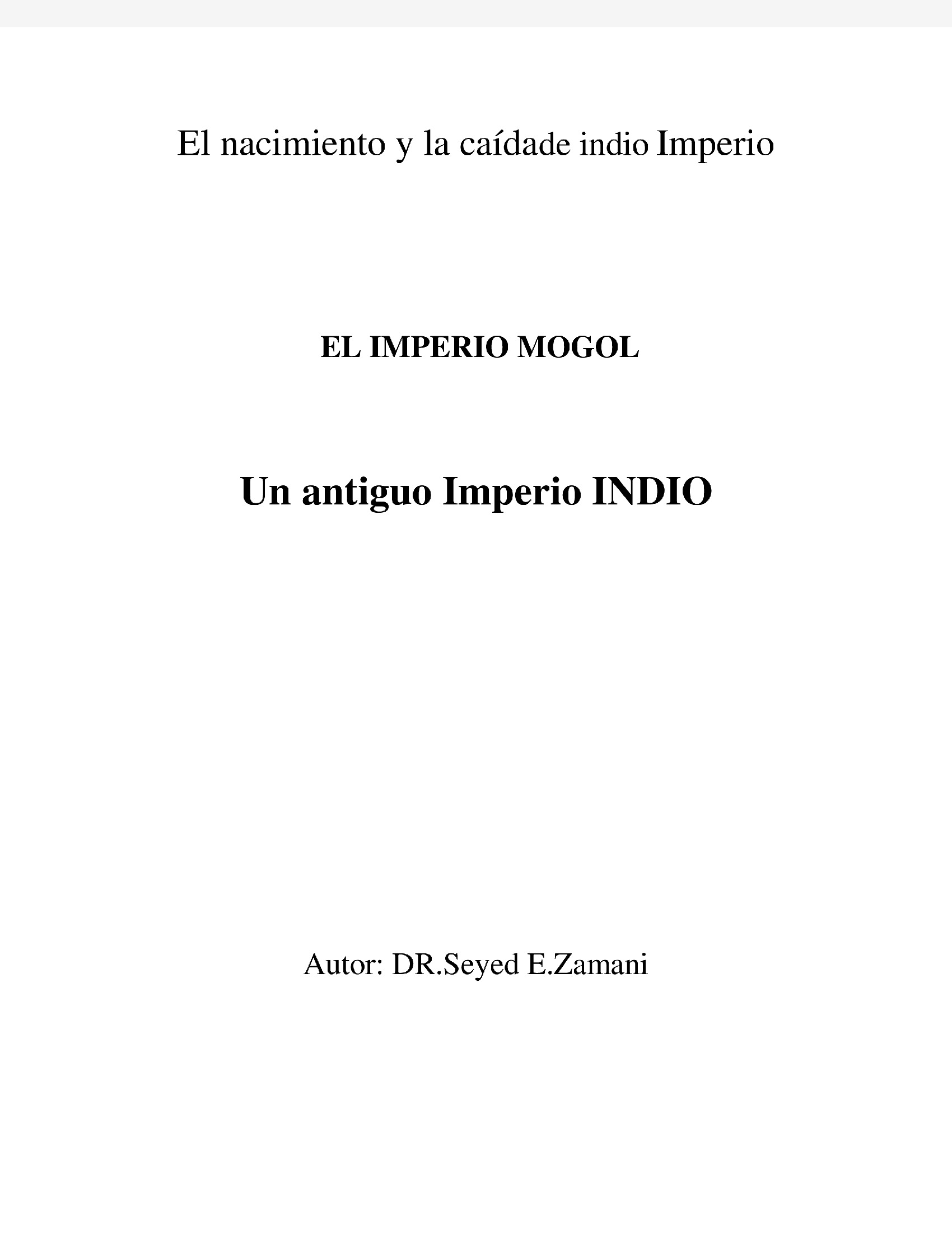 Un antiguo Imperio INDIO | Pothi.com