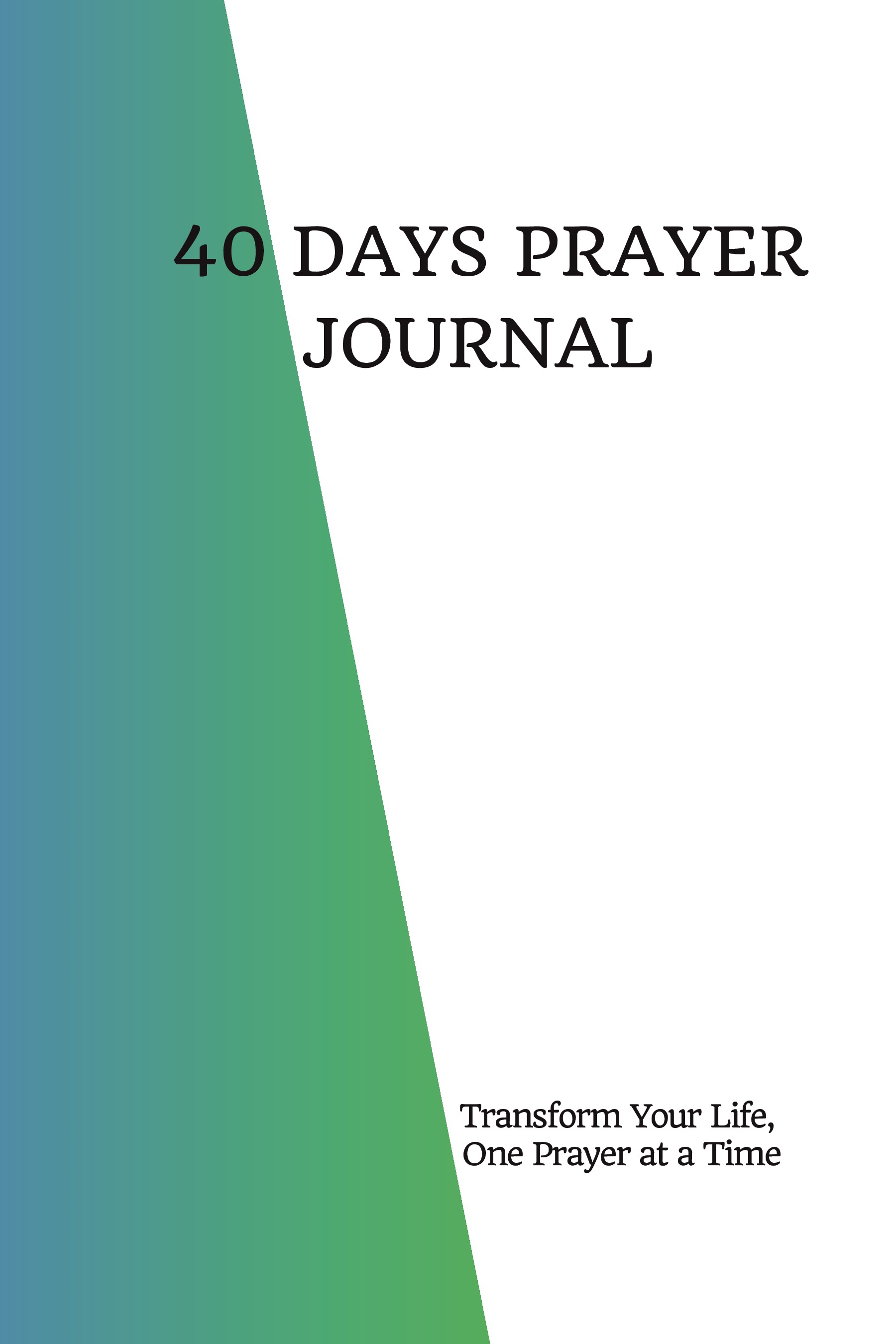 40 Days Prayer Journal | Pothi.com