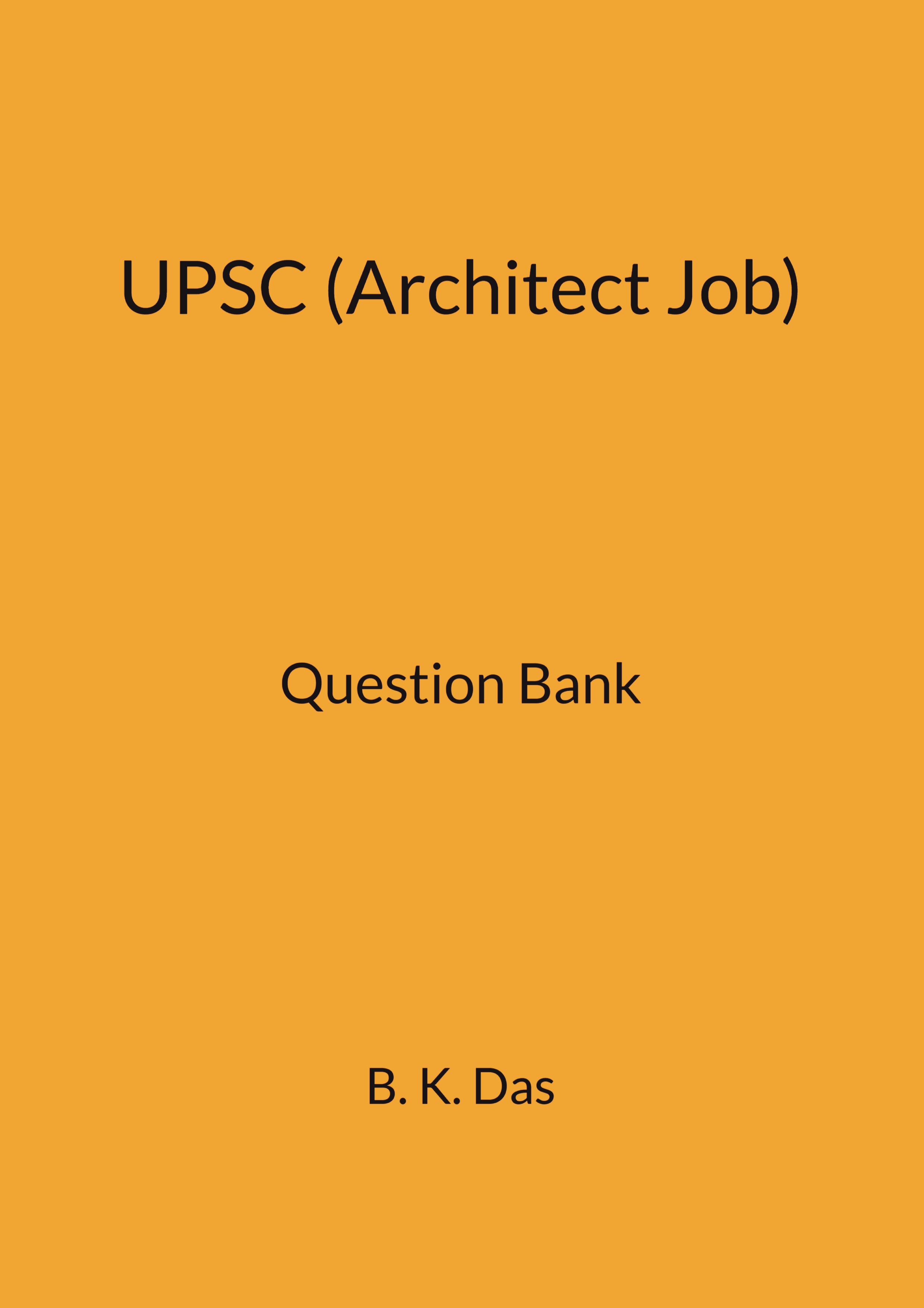 UPSC (Architect post in CPWD) | Pothi.com