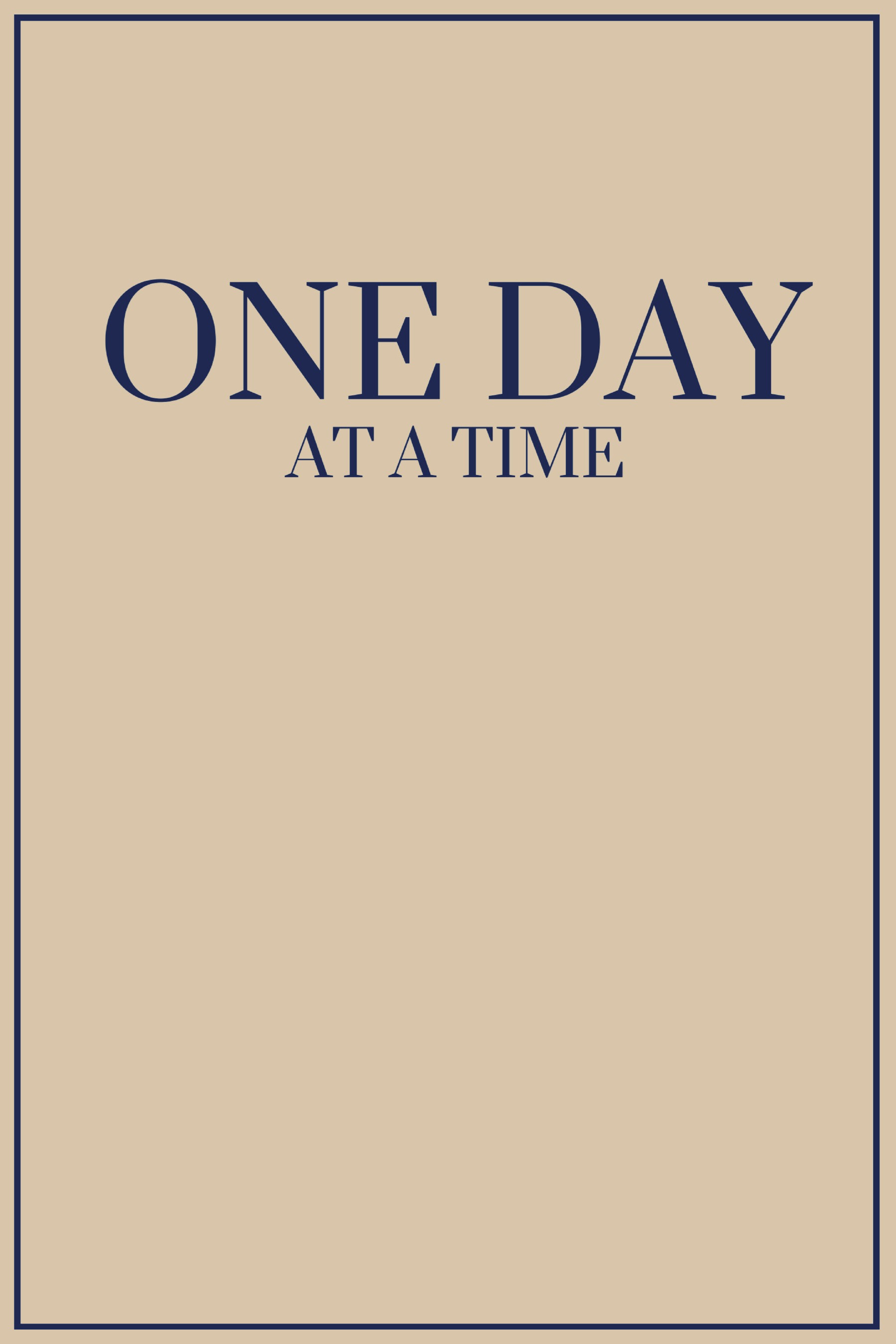 2024 Planner - One Day at a Time | Pothi.com