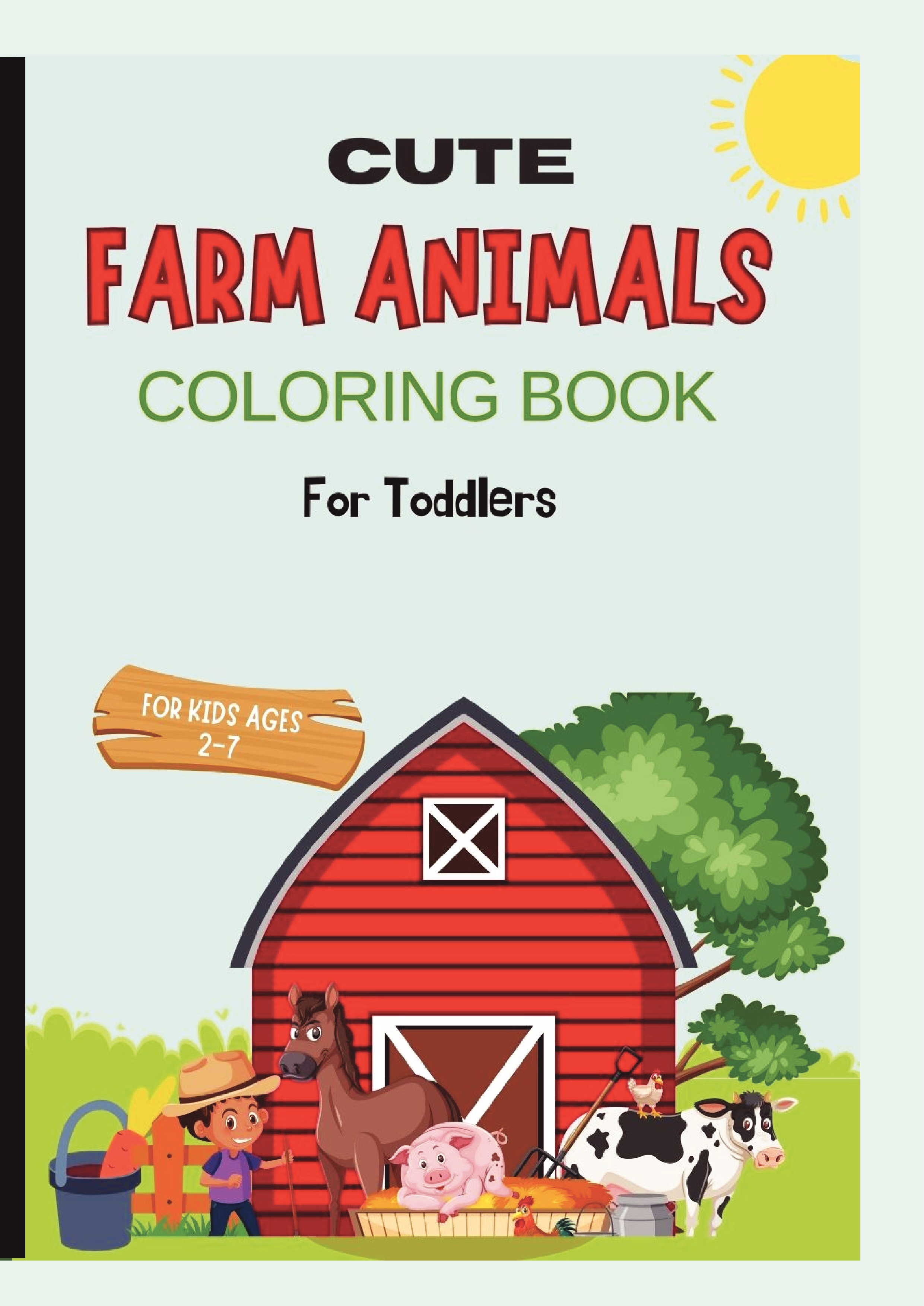 Farm Animals Coloring Book for kids | Pothi.com