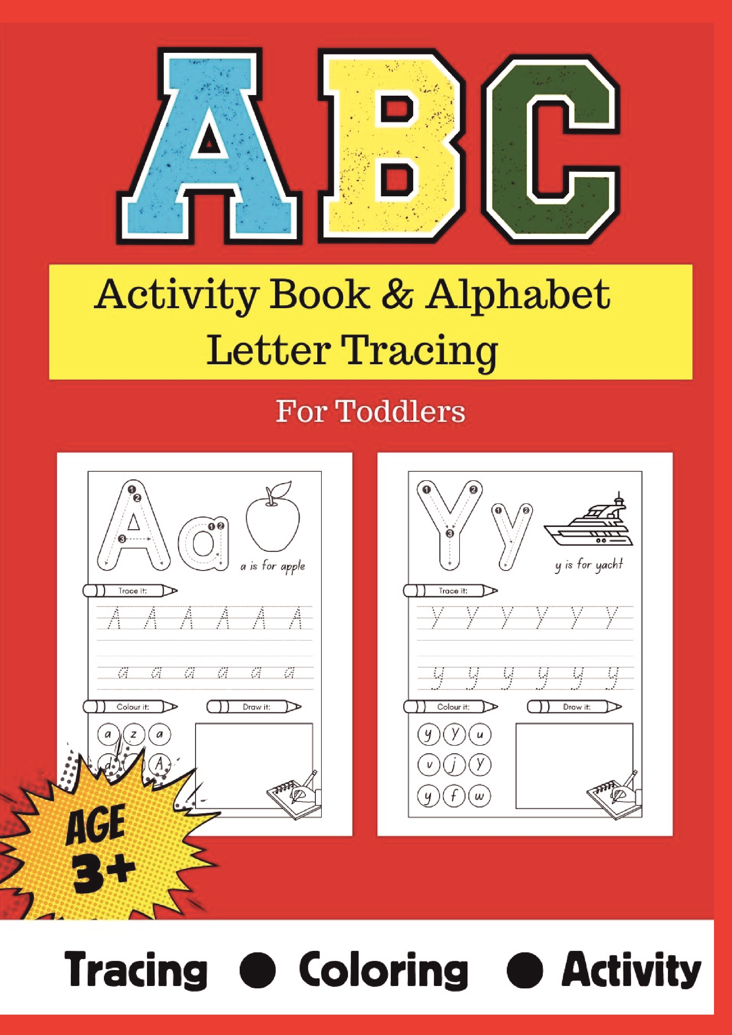 ABC Activity Book & Alphabet Letter Tracing : Fun Coloring | Pothi.com