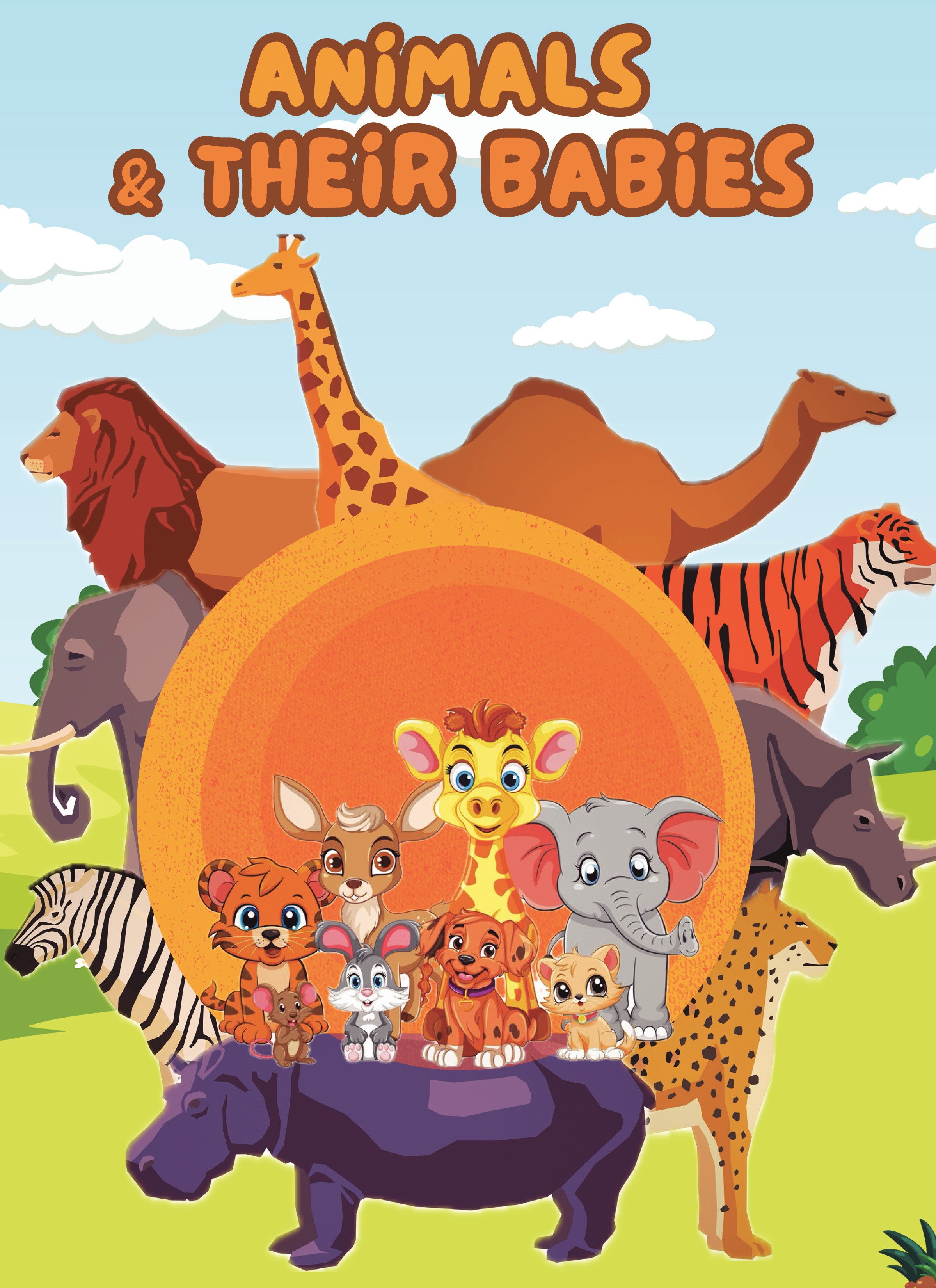 50 Animals & Babies Coloring Book for Kids | Pothi.com