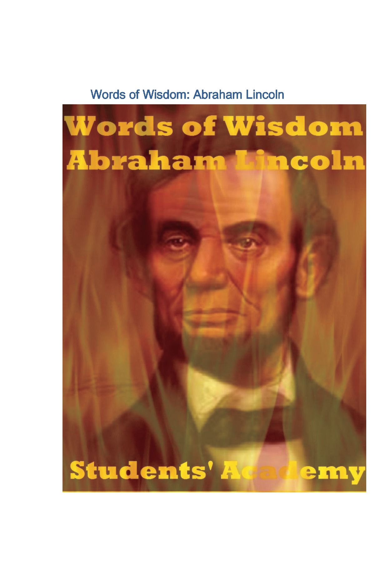 Words of Wisdom: Abraham Lincoln | Pothi.com