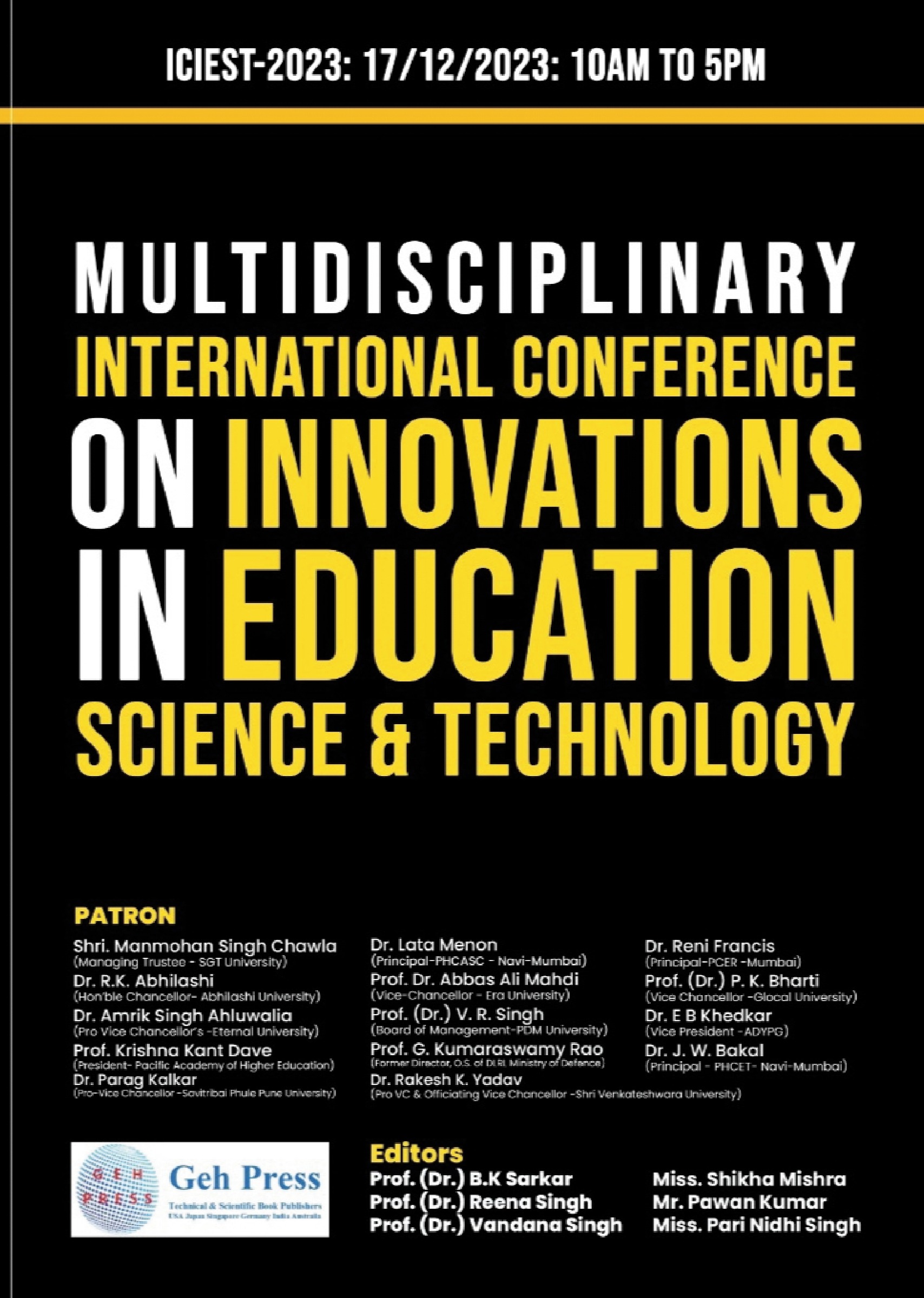 Multidisciplinary International Conference on Innovations in Education ...