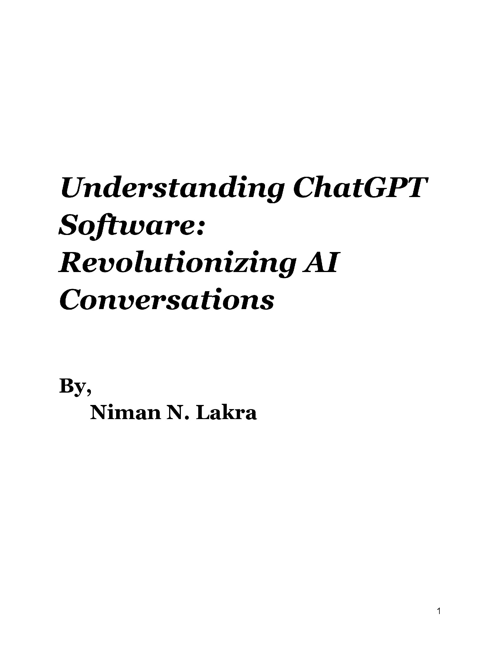 Understanding ChatGPT Software: Revolutionizing AI Conversations | Pothi.com