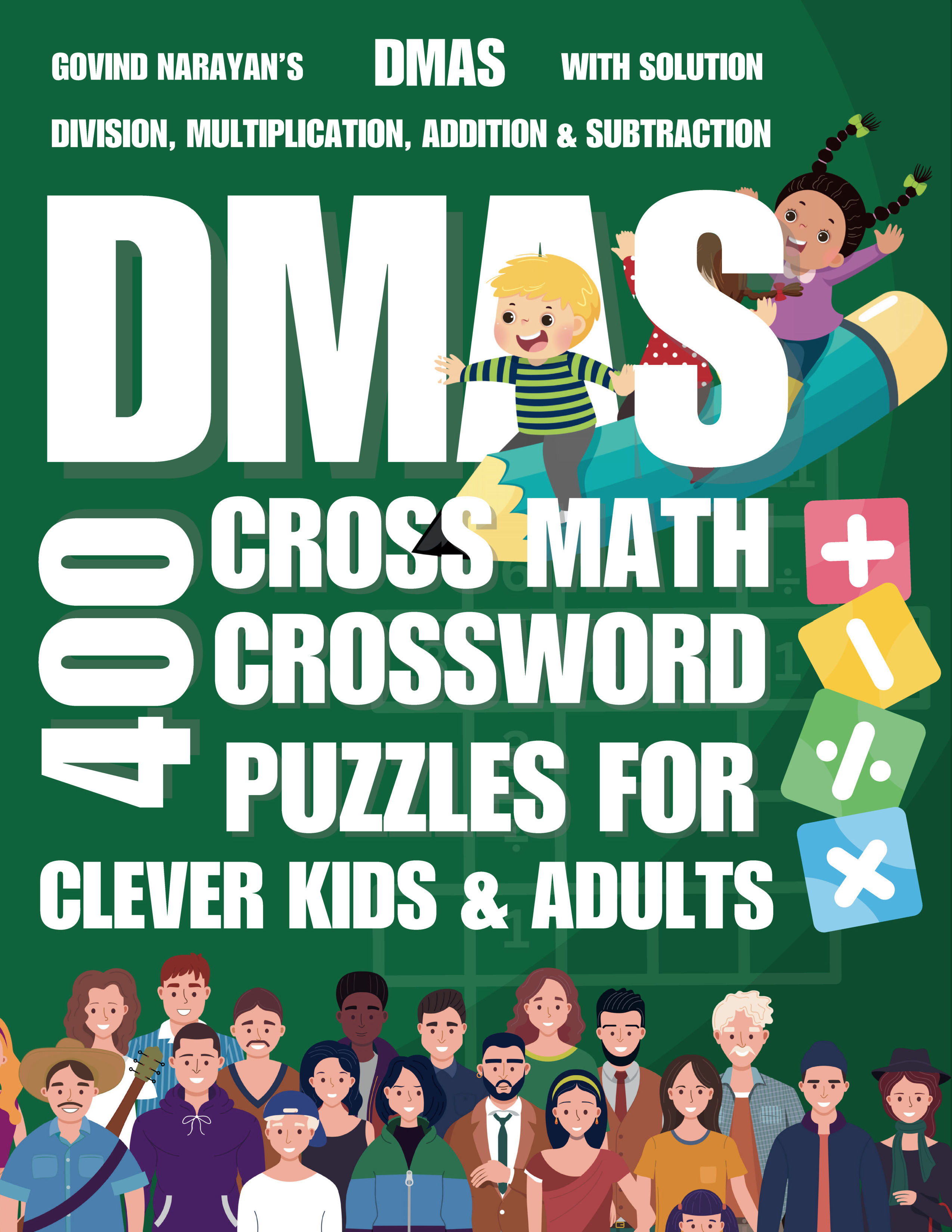 DMAS - 400 Cross Math Crossword Puzzles For Clever Kids & Adults ...