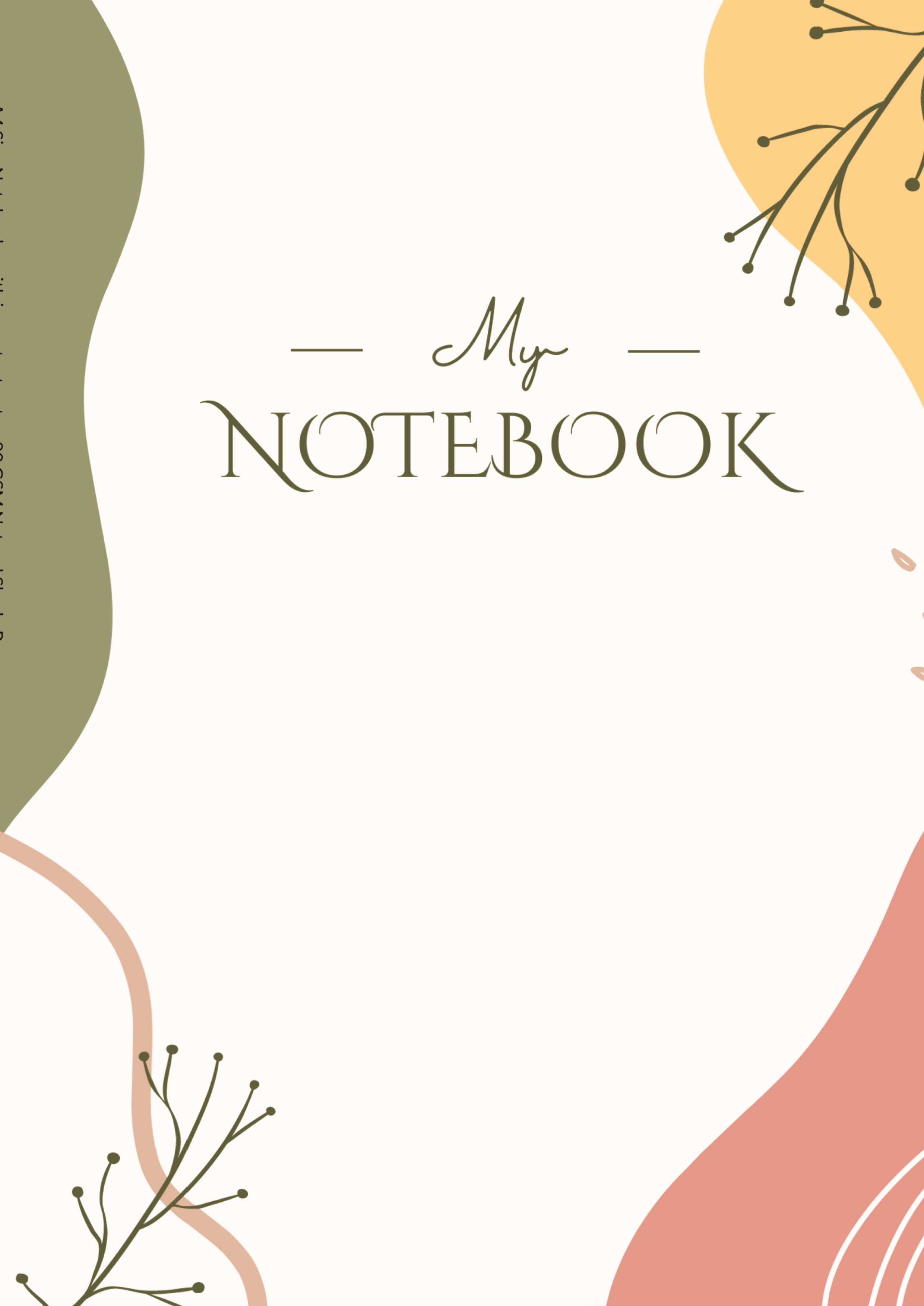 A4 Size Notebook - with important notes, 80 GSM Natural Shade Paper ...
