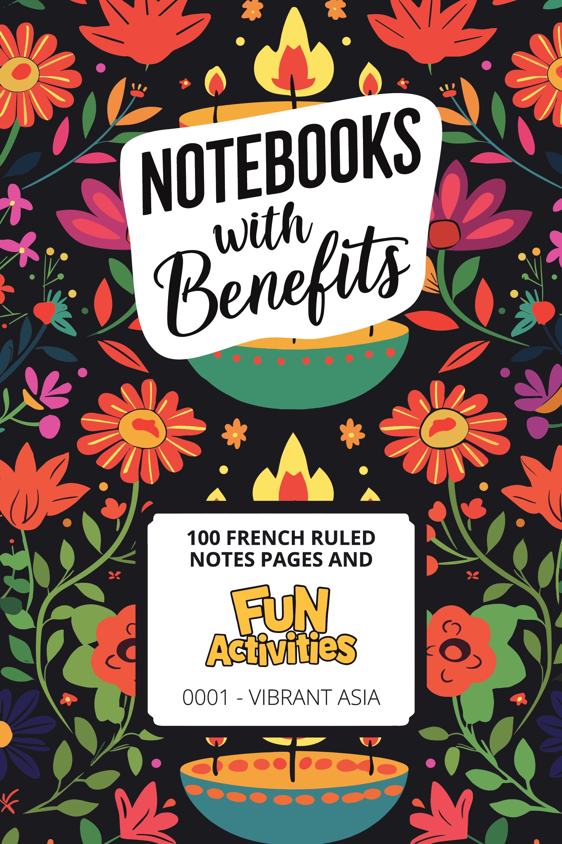 Notebooks with Benefits : 100 French Ruled Notes Pages and Fun ...